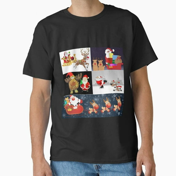 Oldish Vintage Christmas Set #24 Funny Holiday M4935 T-Shirt, for Men ...