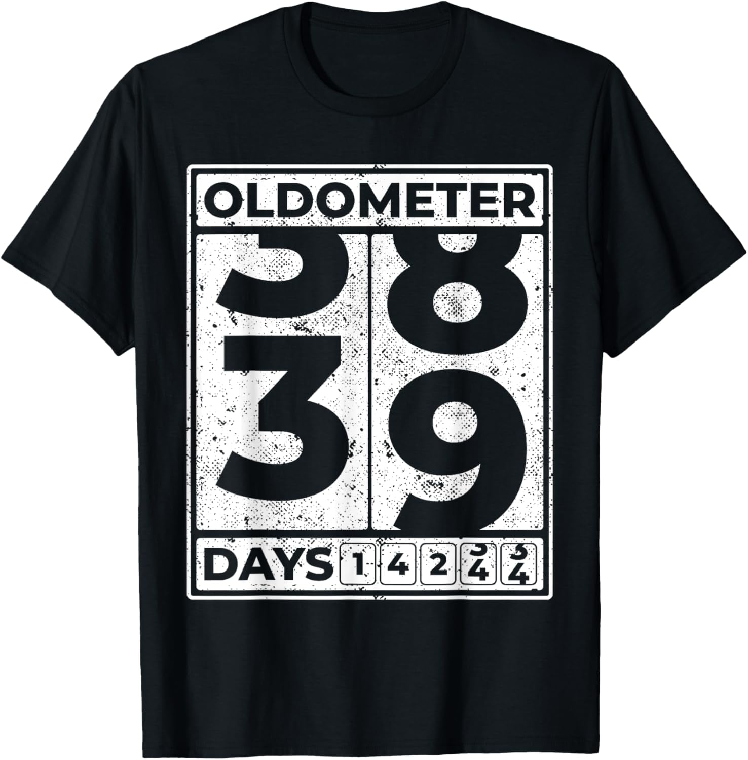 Oldometer 39 Funny 39th Birthday Gift 39 Years Old T-Shirt - Walmart.com