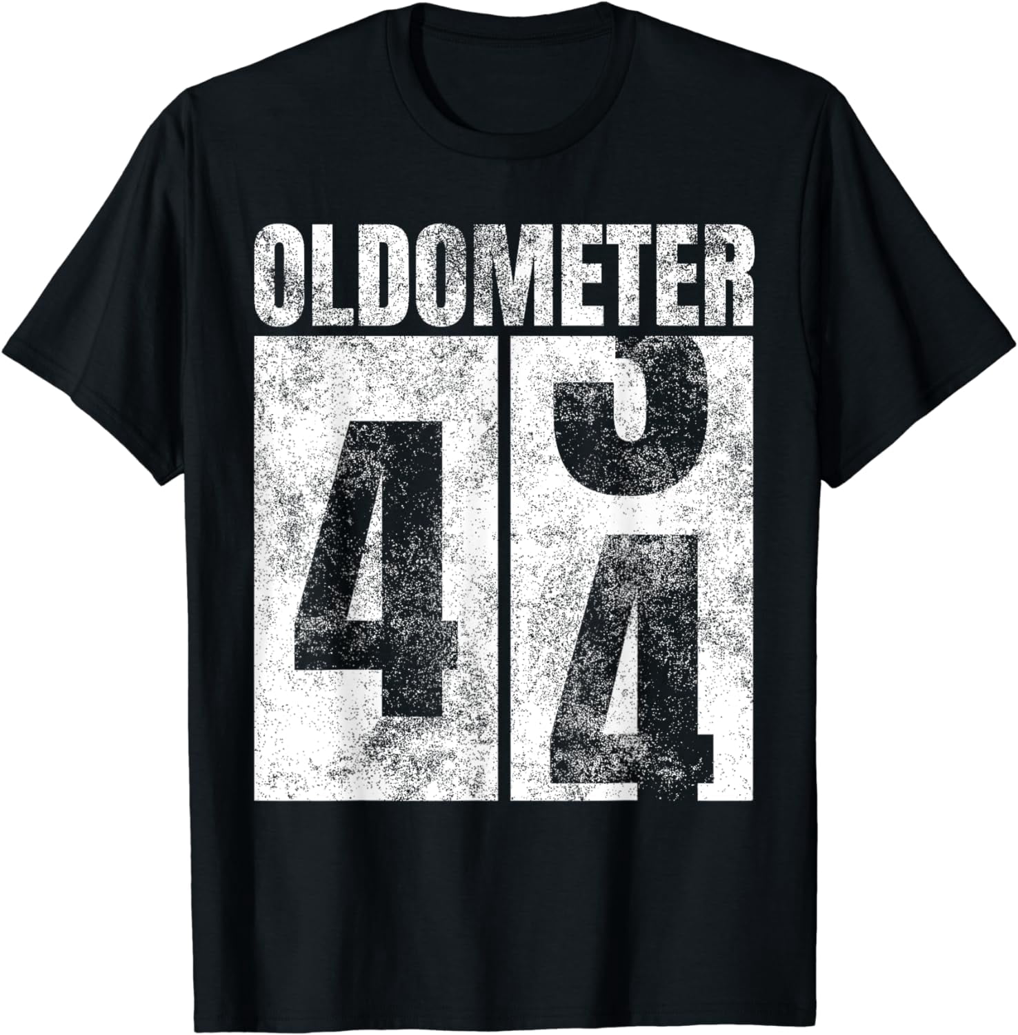 Oldometer 43-44 yrs old Man Woman Bday Graphic 44th Birthday T-Shirt ...