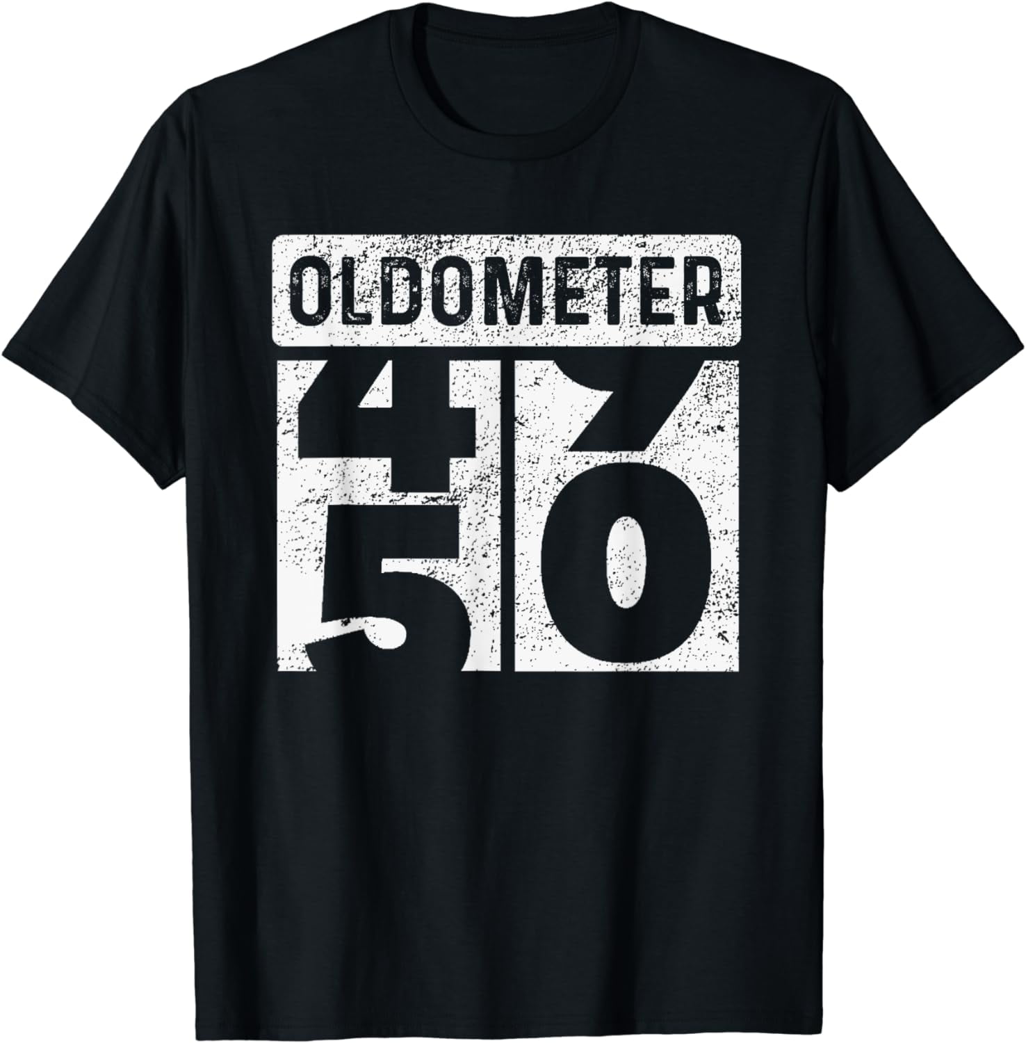Oldometer Odometer Funny 50th Birthday Gift 50 yrs Old Joke T-Shirt ...