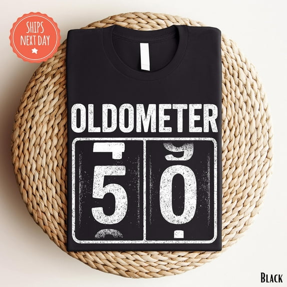 Oldometer Shirt - Men'S 50Th Birthday Tsirt - 50Th Shirt - Oldometer ...