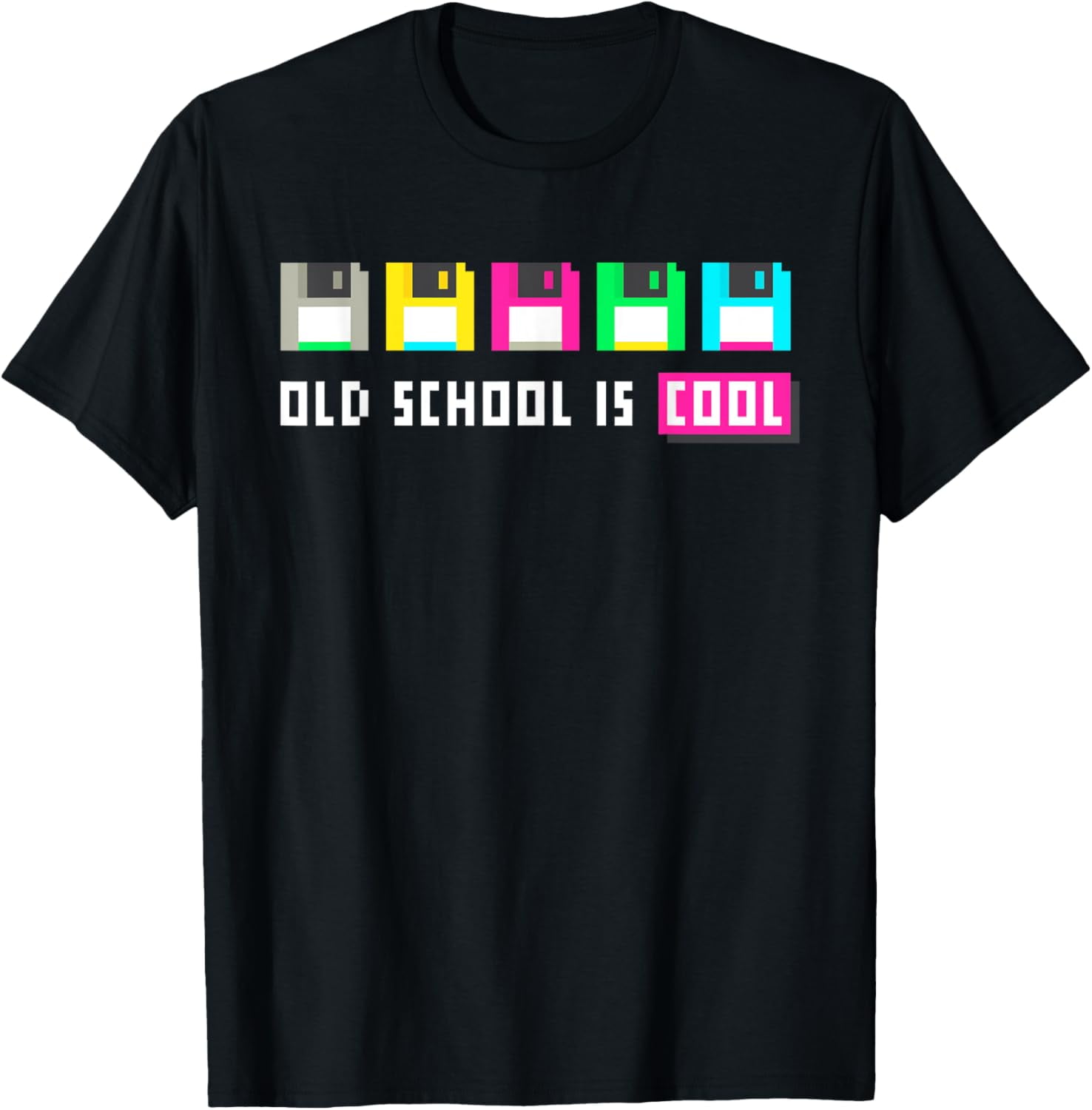 Oldschool is cool. 90 Floppy Disk FD Floppy Disks T-Shirt men and women ...