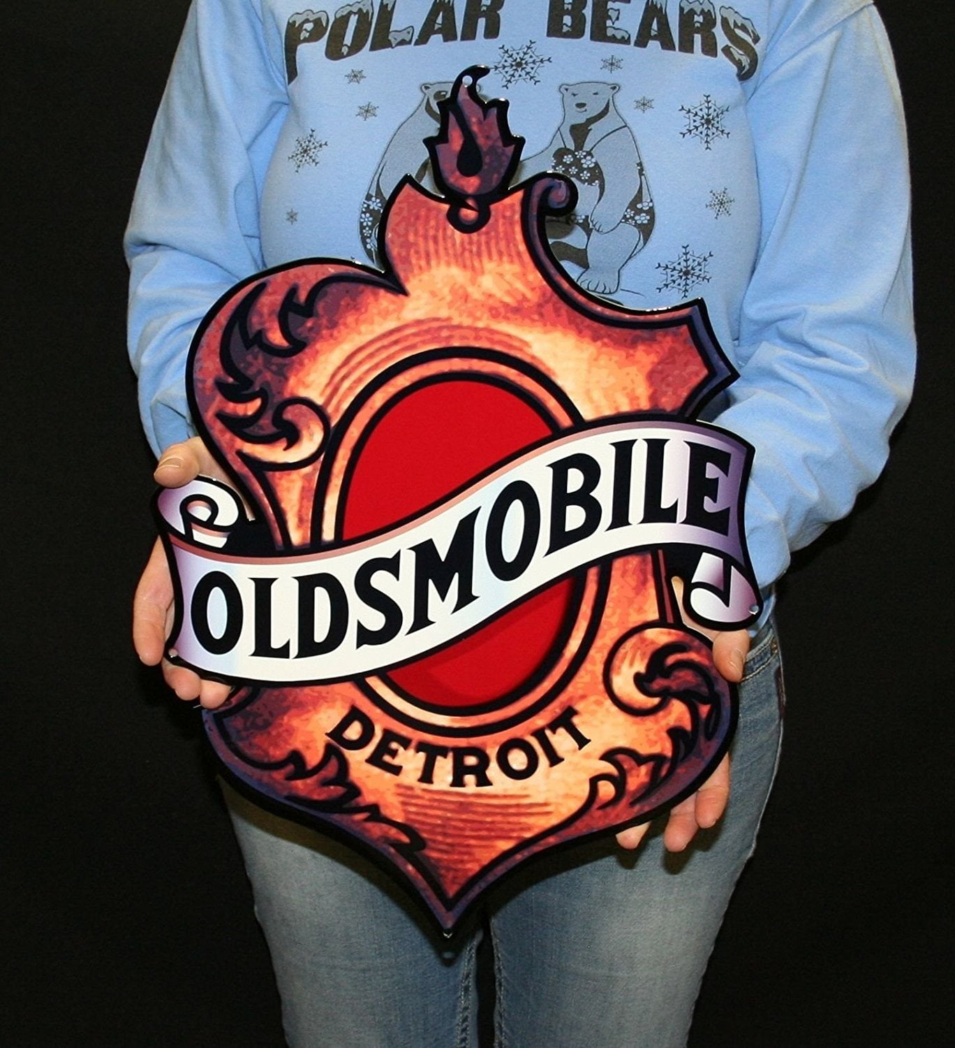 Oldsmobile Vintage Shield Metal Wall Hanging Sign : 20" x 13" - Walmart.com