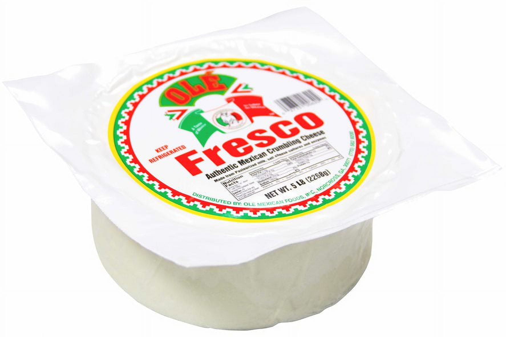Ole Mexican Foods Queso Fresco Wheel 5lbs - Walmart.com