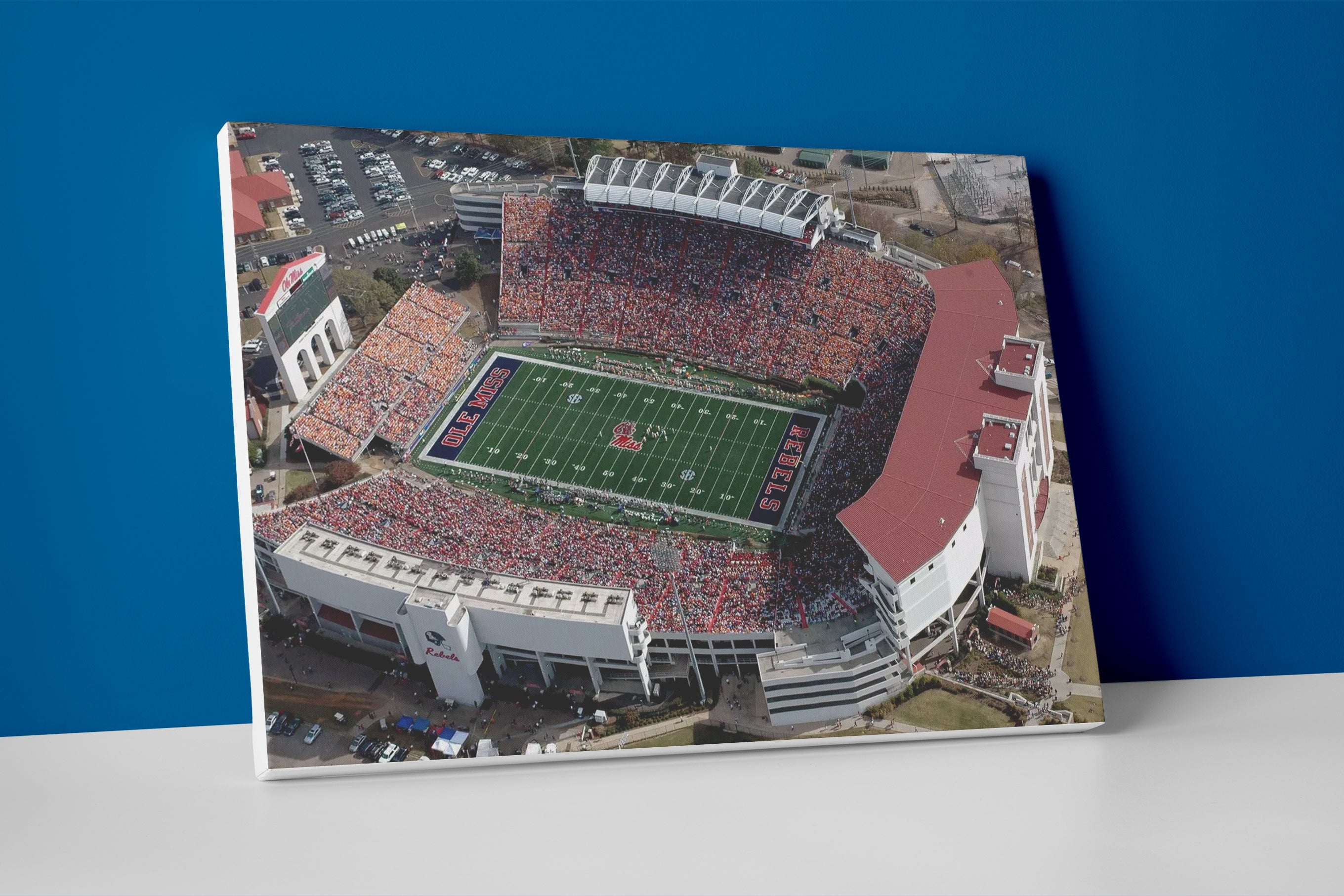 Ole Miss Football Stadium Poster or Wrapped Canvas - Walmart.com