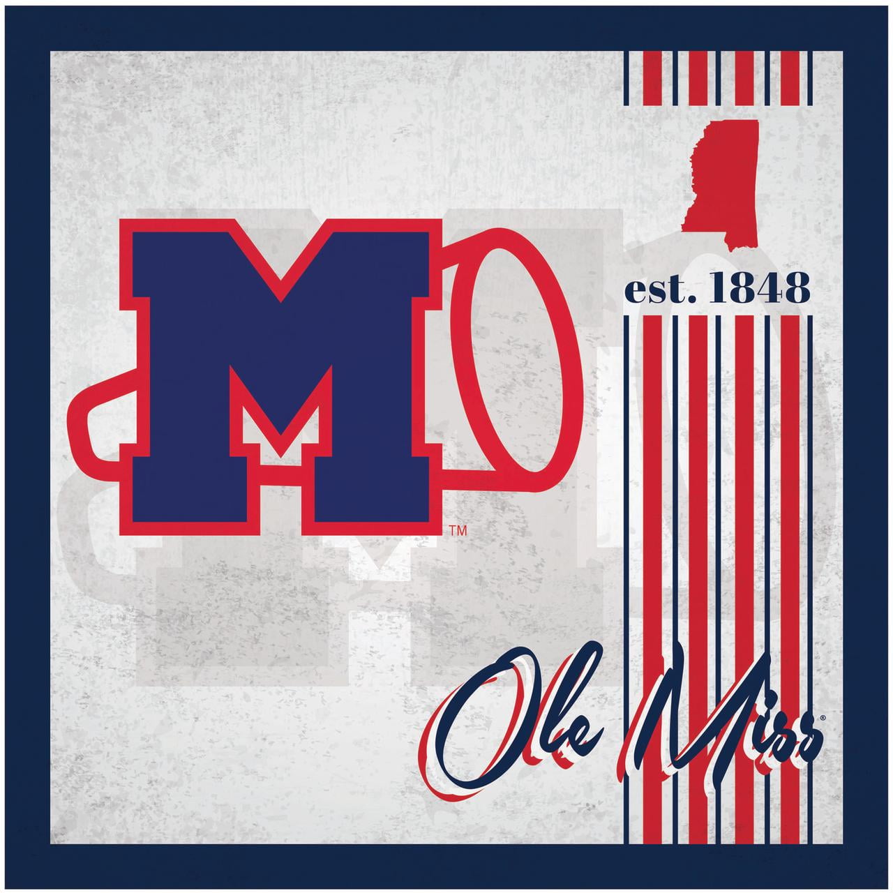 Ole Miss Rebels 10" x 10" Greatest Hits Team Sign - Walmart.com