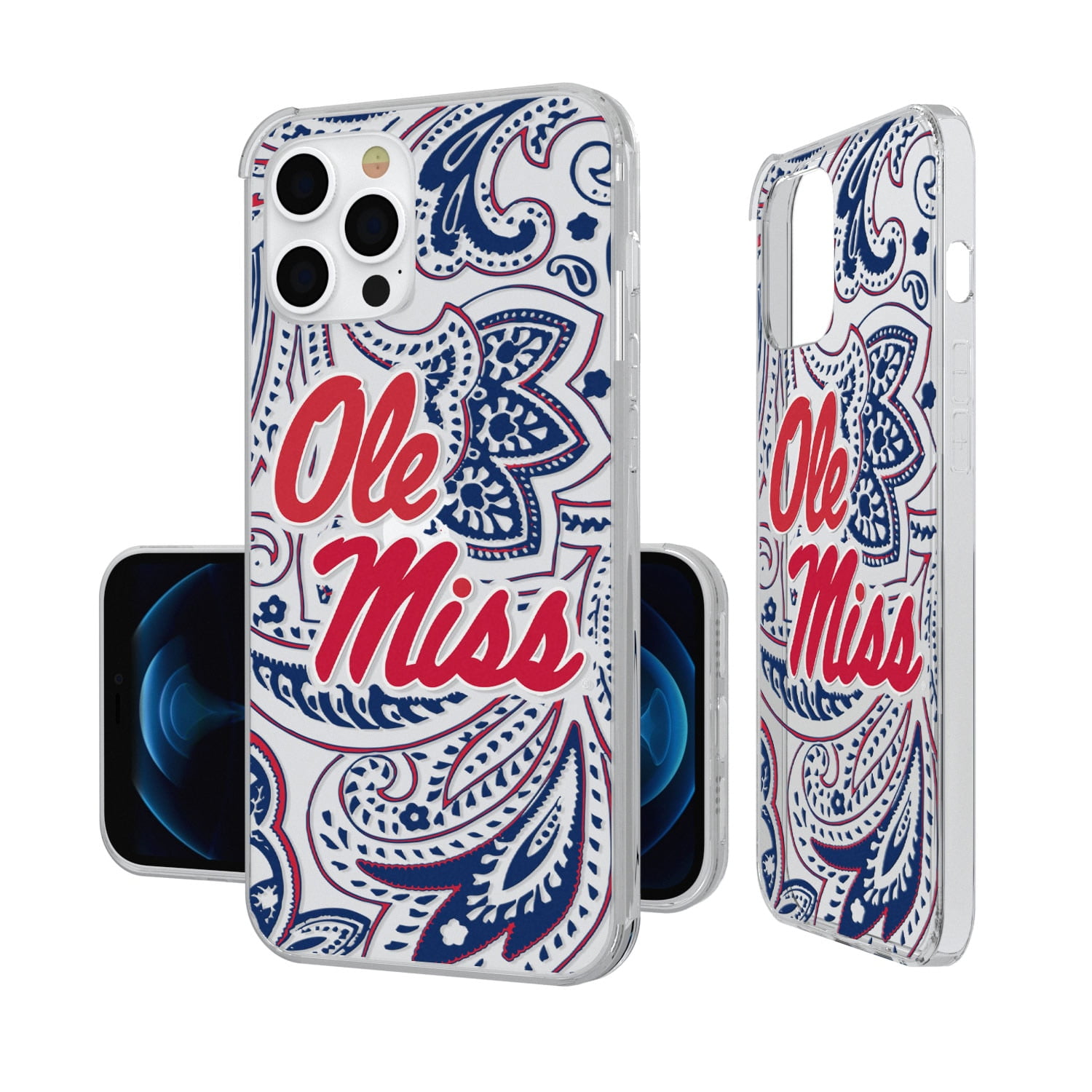 Ole Miss Rebels iPhone Paisley Design Clear Case - Walmart.com