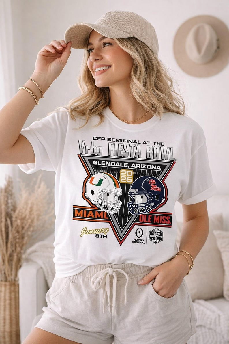 Ole T-Shirt Miss, C/F/P Semifinal 2026 Fiesta Bowl Miami College ...