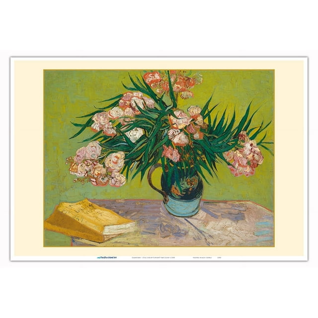 Oleanders - Still Life - From an Original Color Painting by Vincent Van ...