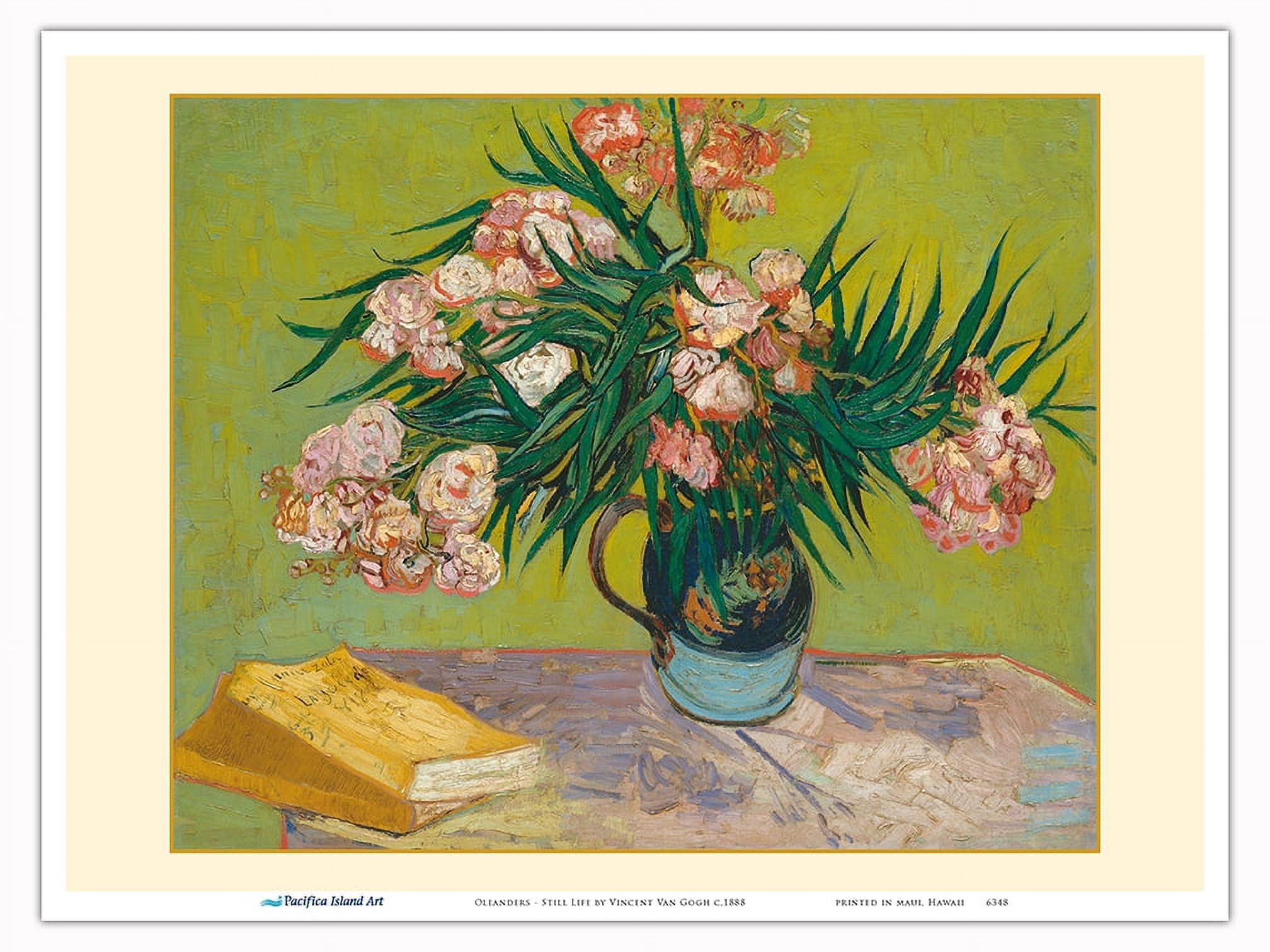 Oleanders - Still Life - From an Original Color Painting by Vincent Van ...
