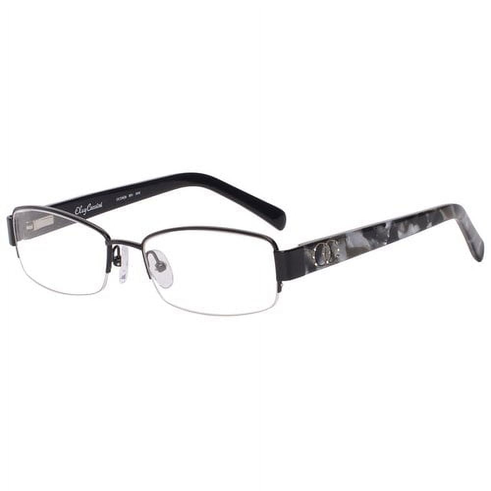 Oleg Cassini Women's Rectangular Eyeglasses, OCO426, Black, 53-18-135 ...