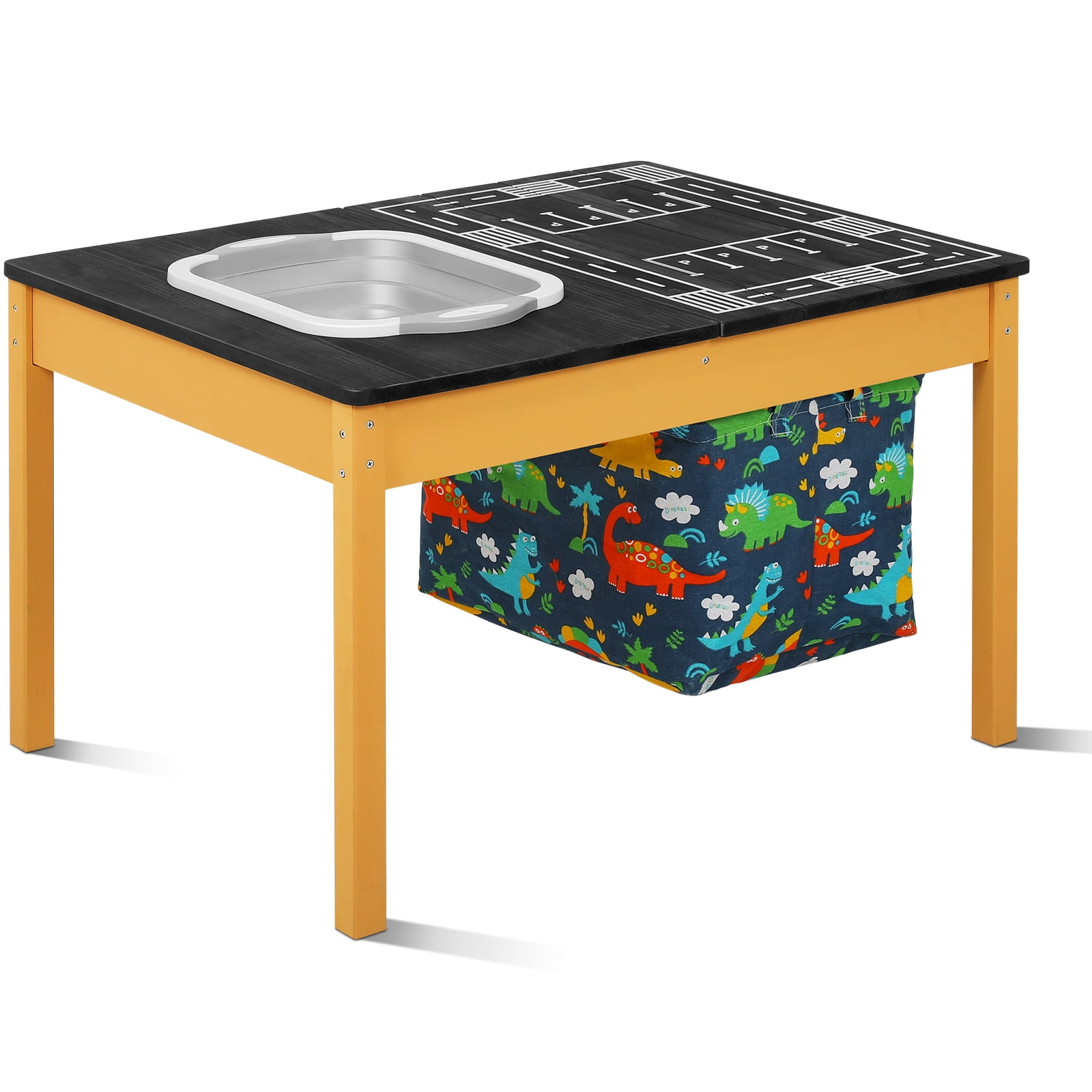 Olenyer Kids 3-Piece Sensory Table with Removable Sink and Storage Bin ...