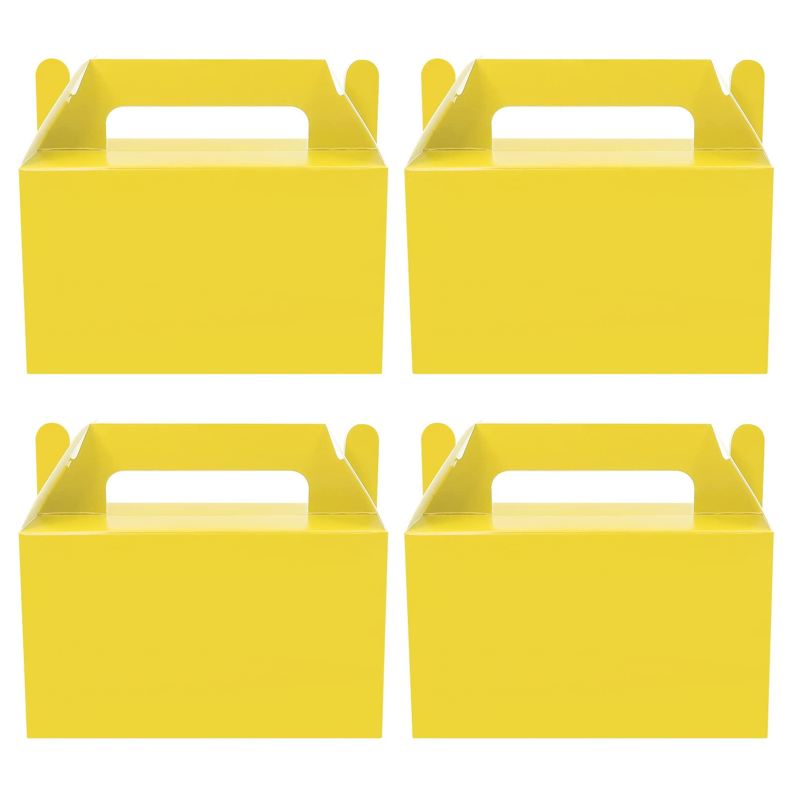 Oletx 12Pcs Yellow Gable SSF20 Gift Boxes,5.9'' Small Favor Treat Box ...