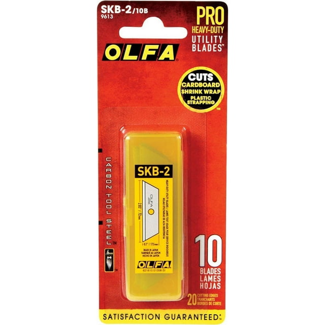 Olfa 2-Point Utility Blade, W, PK10 SKB-2/10B - Walmart.com