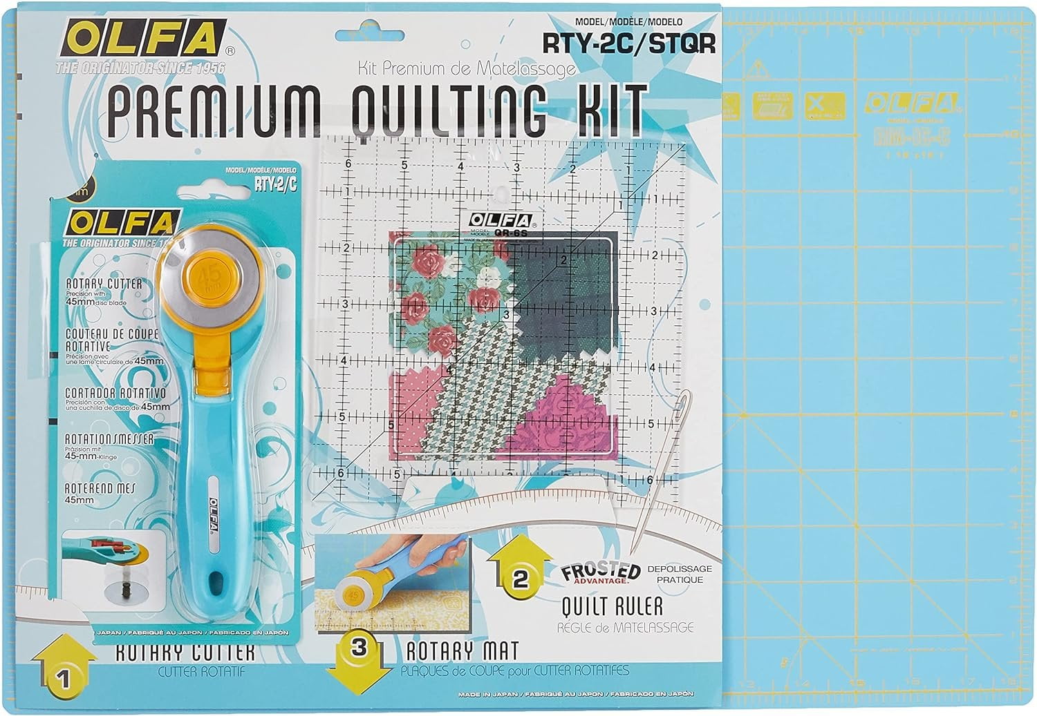 Olfa Rotary Cutter and Mat, Yellow - Walmart.com