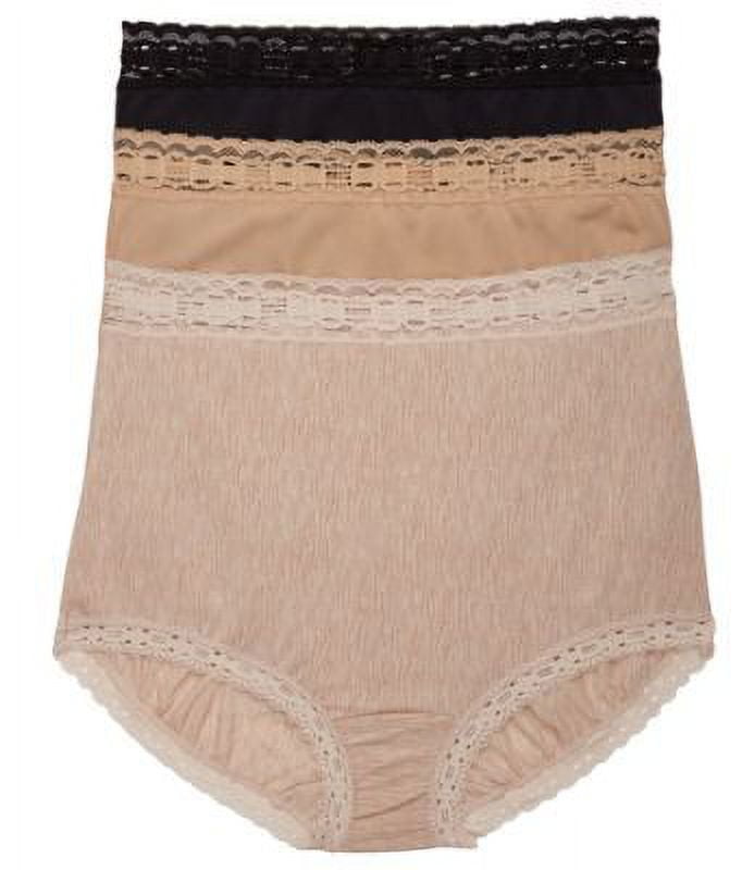 Olga Womens Secret Hug Scoop Full Brief 3-Pack Style-873J3 - Walmart.com