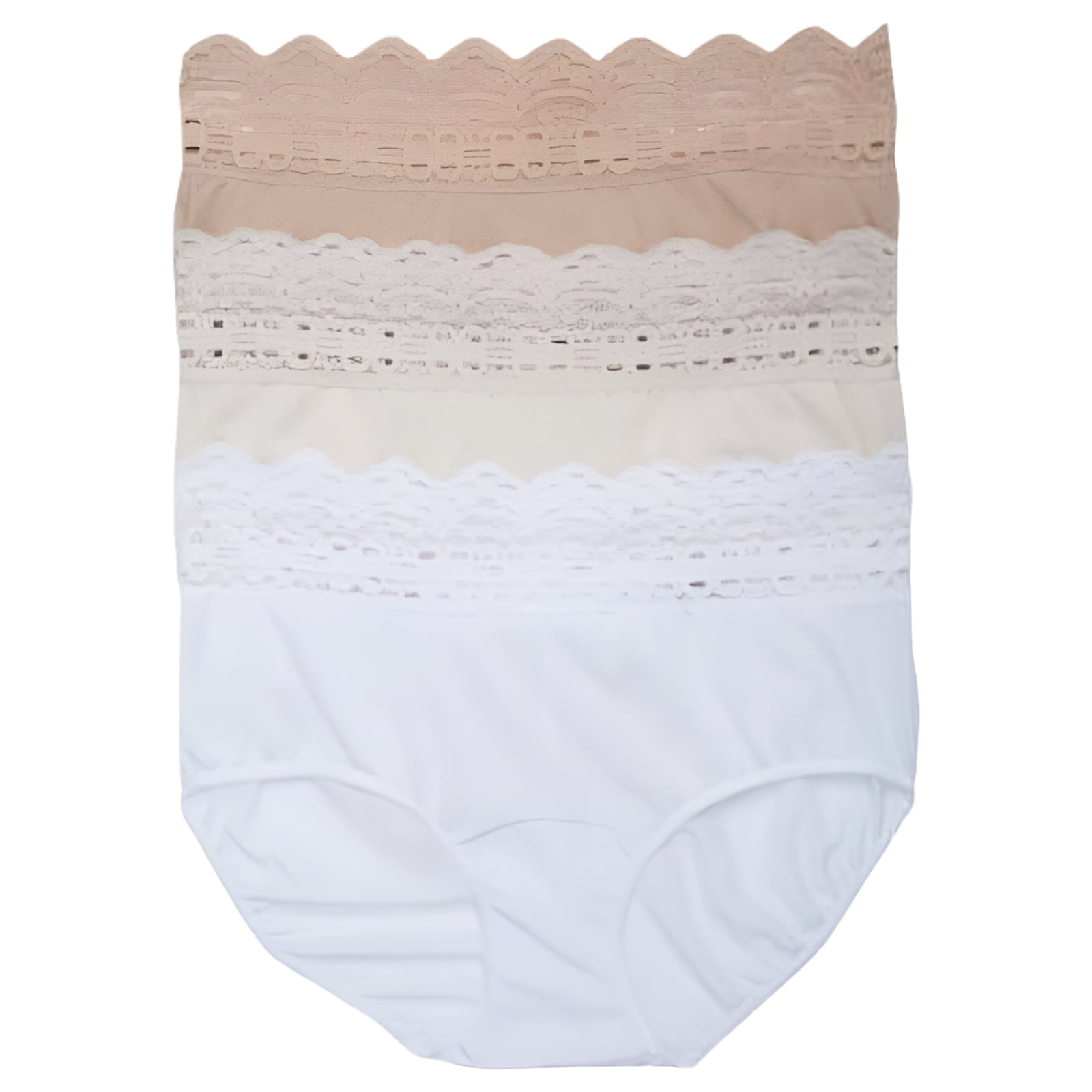 Olga Women's Secret Hug Scoop Hipster Panties Underwear, 3-Pack Style ...