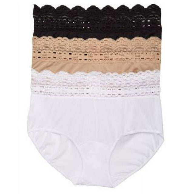 Olga Womens Secret Hug Scoop Hipster 3-Pack Style-913J3 - Walmart.com