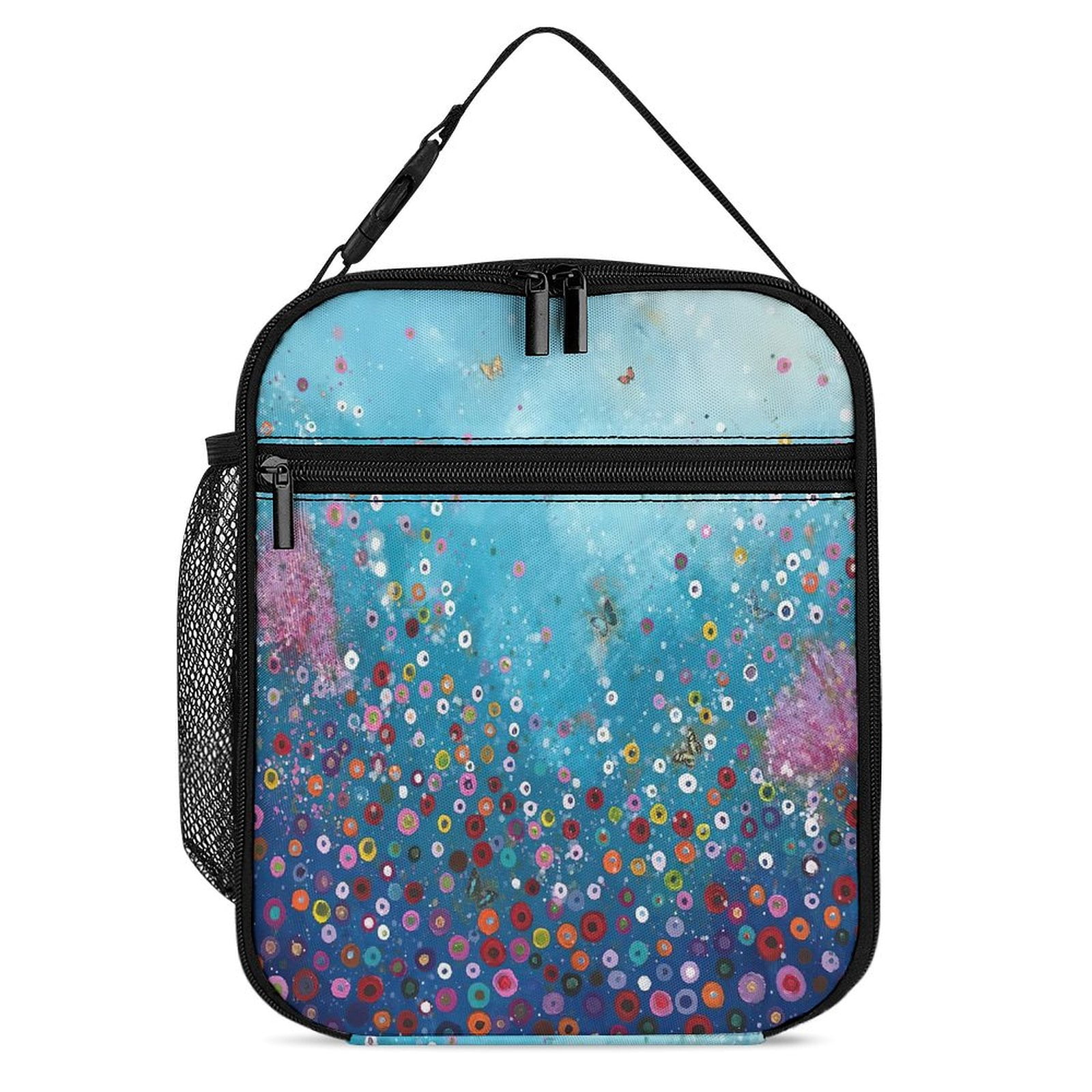 Oli Flower Insulated Lunch Tote Bag Portable Cooler Thermal Food Lunch ...