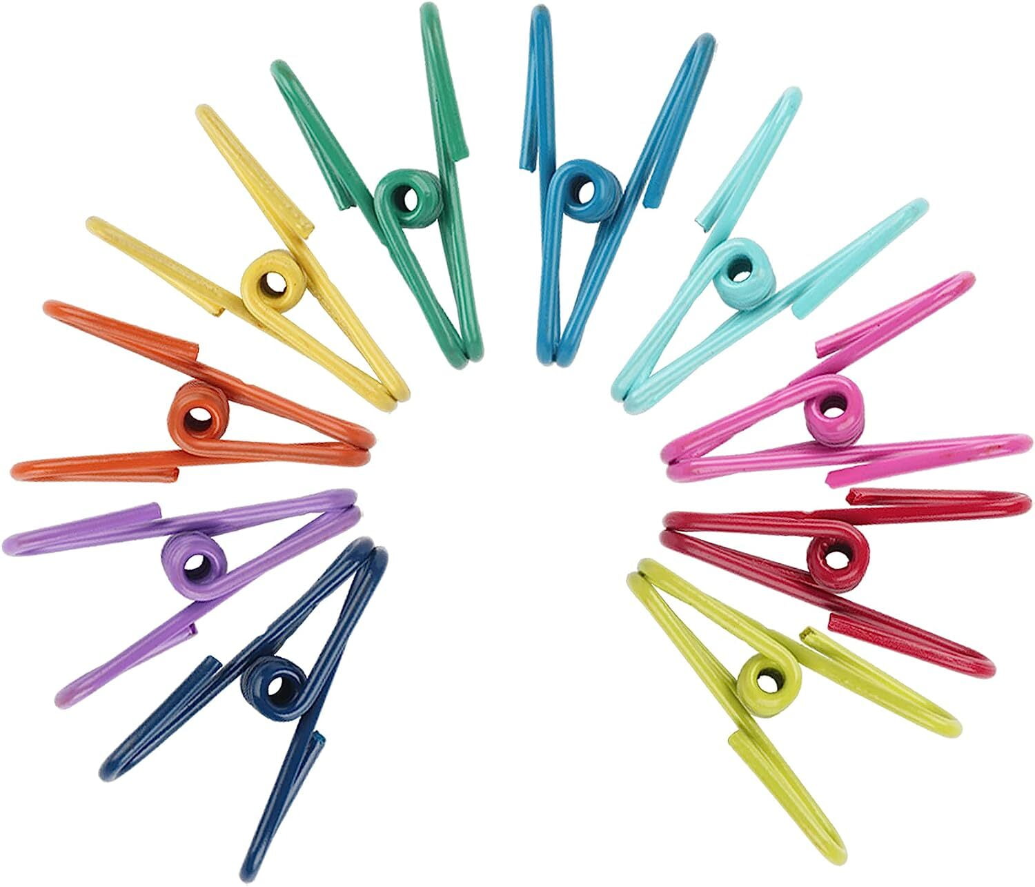 Olibuy 30 Pack Multi-Purpose Clothesline Utility Clips, Steel Wire ...