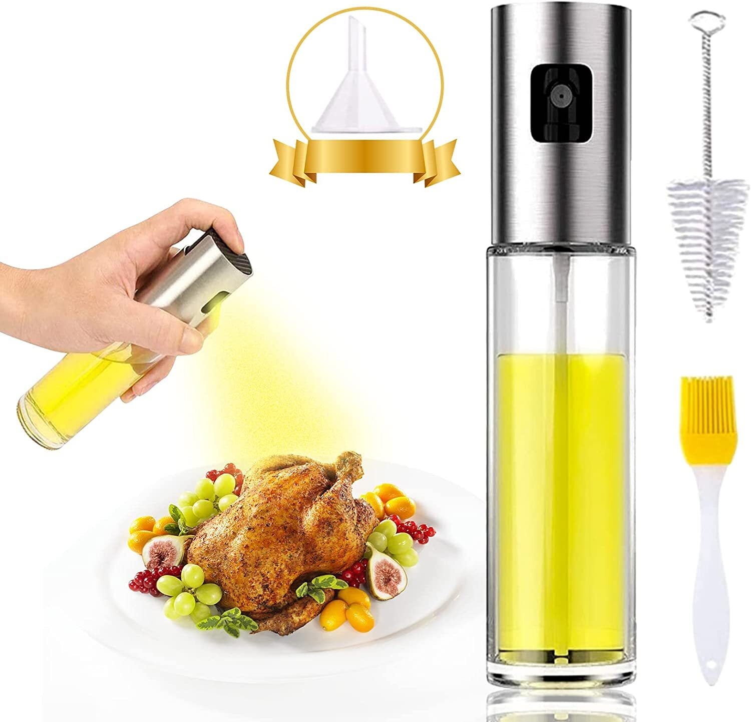 Olibuy 4 In 1 Oil Sprayer For Cooking Air Fryer Mister 100ml Food Grade ...