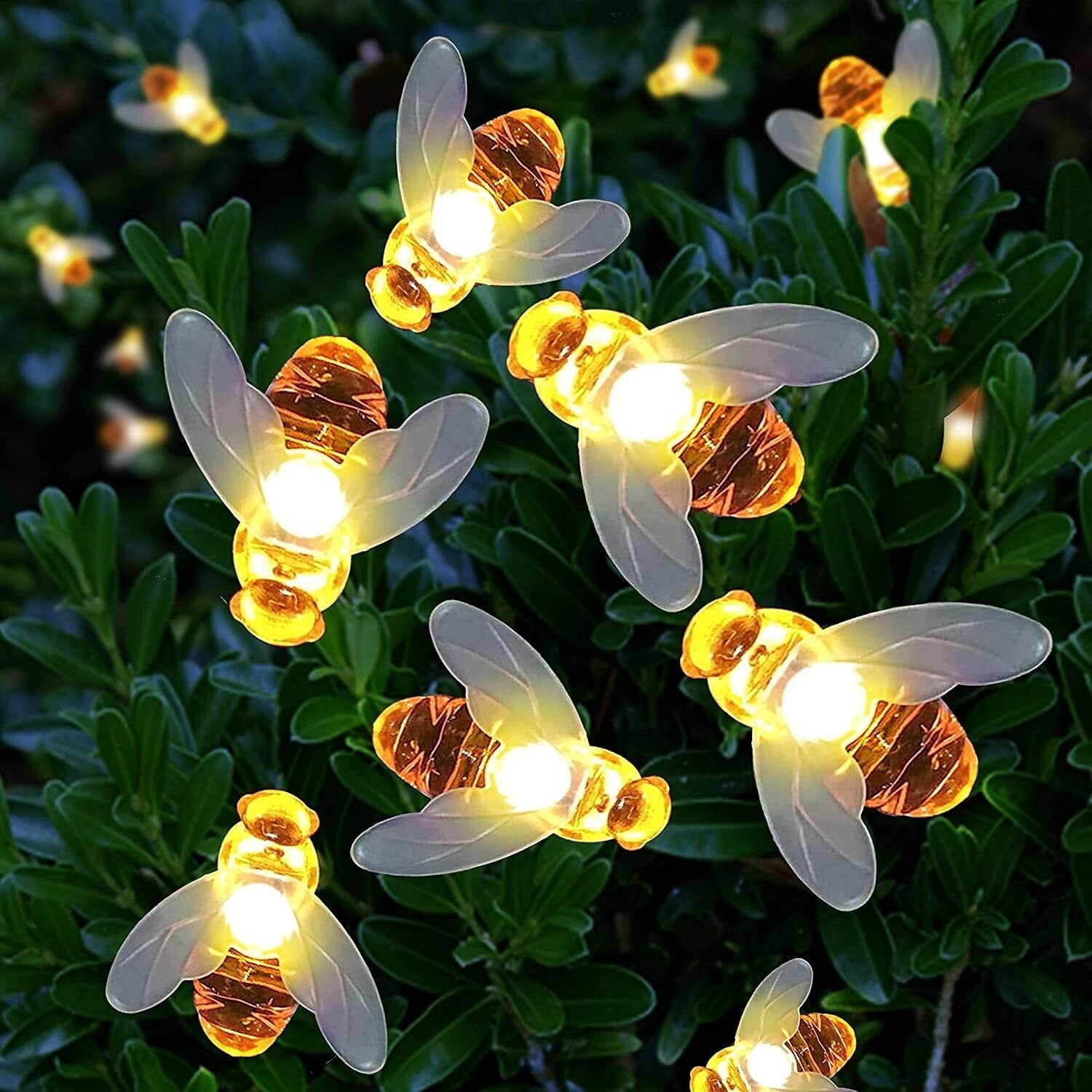 Treehouse Accessories Outdoor Hanging Solar Bee Simulation Lights,2025 ...