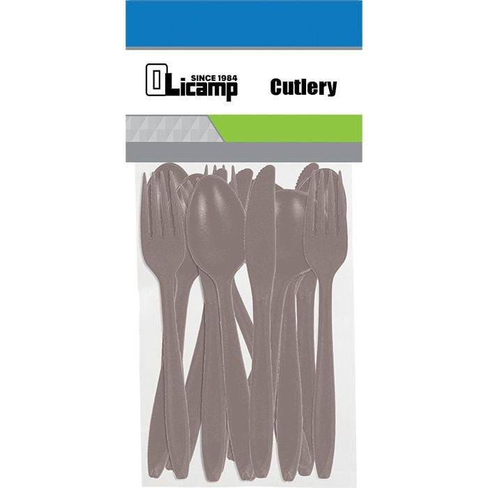 Olicamp BPA-Free Reusable Plastic Cutlery, Teaspoon, Soup Spoon, Fork ...
