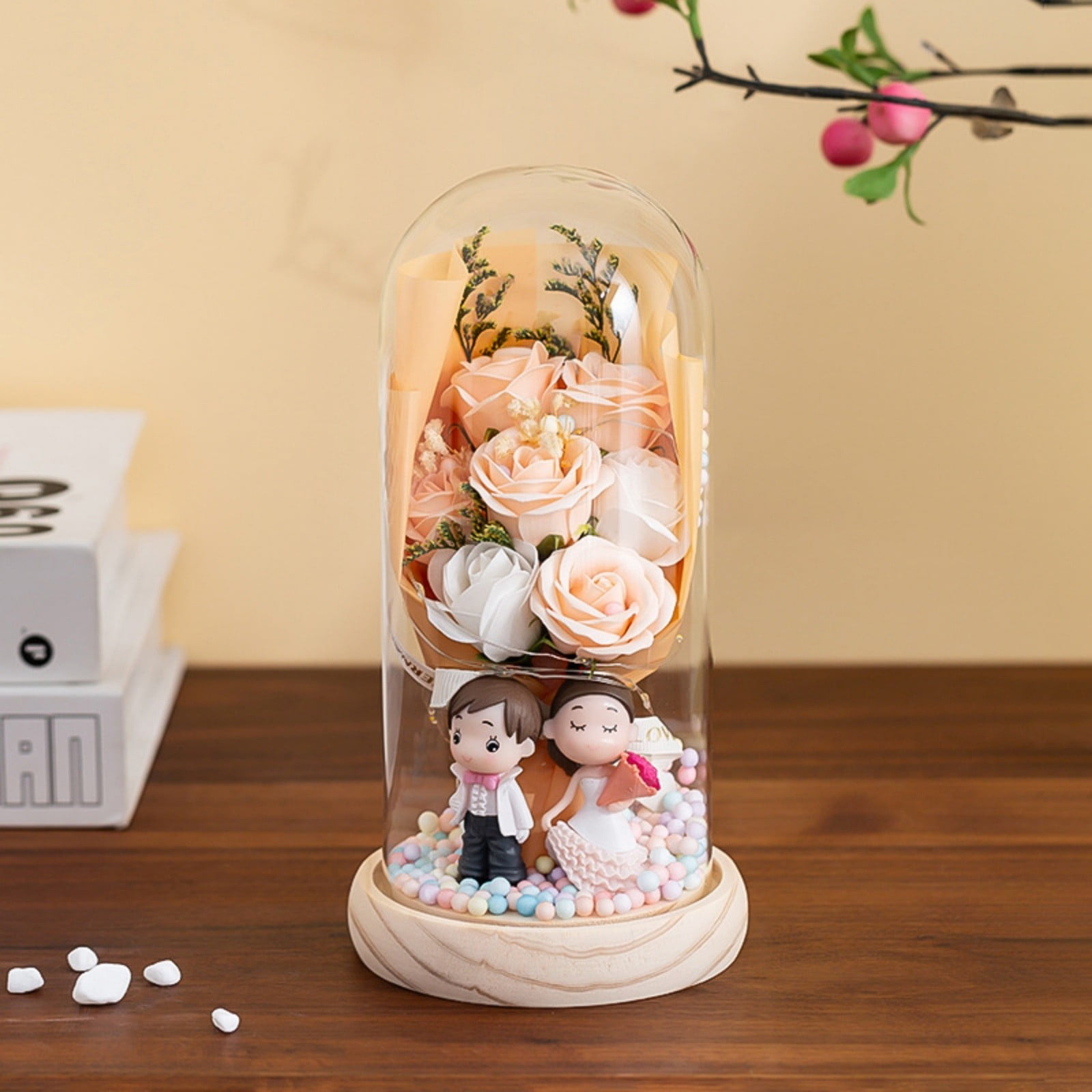 Oliegs Stocking Preserved Rose Night Light A Valentine's Day Rose ...