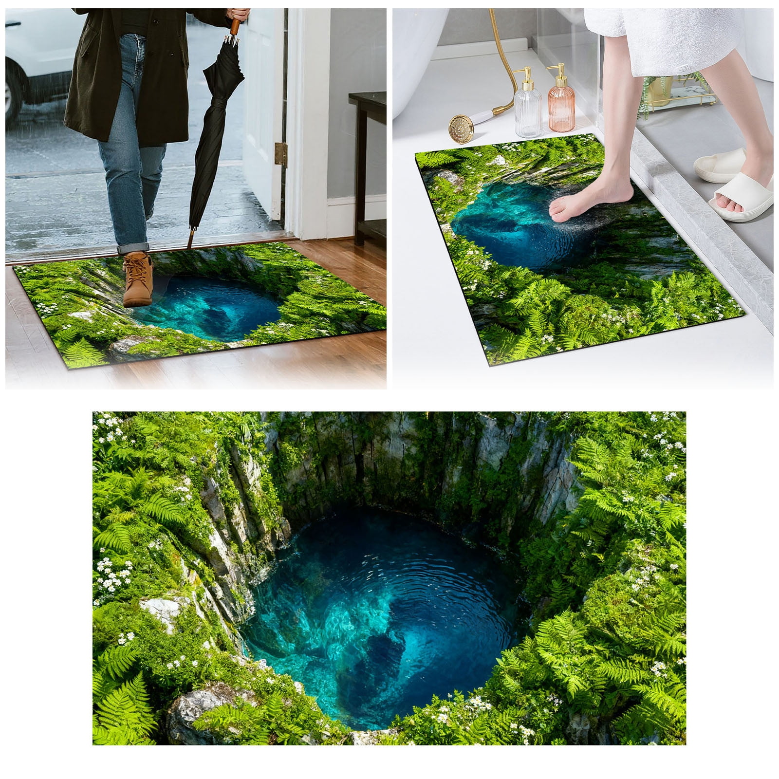 Oliegs Tinnitus Relief Front Door Mat Outside Entrance Brick Bottomless ...