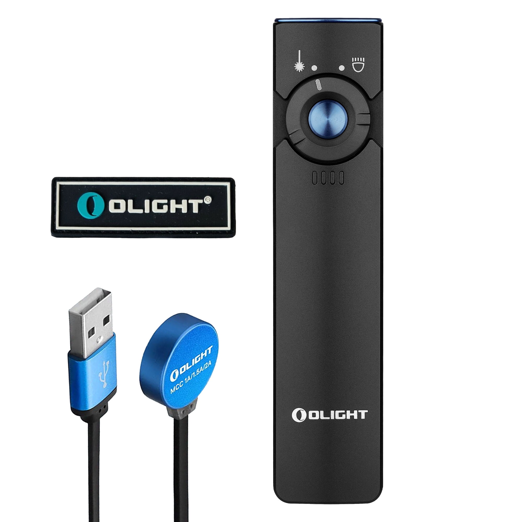 Olight Arkfeld 1000 Lumen Rechargeable EDC Flashlight & Green Laser ...