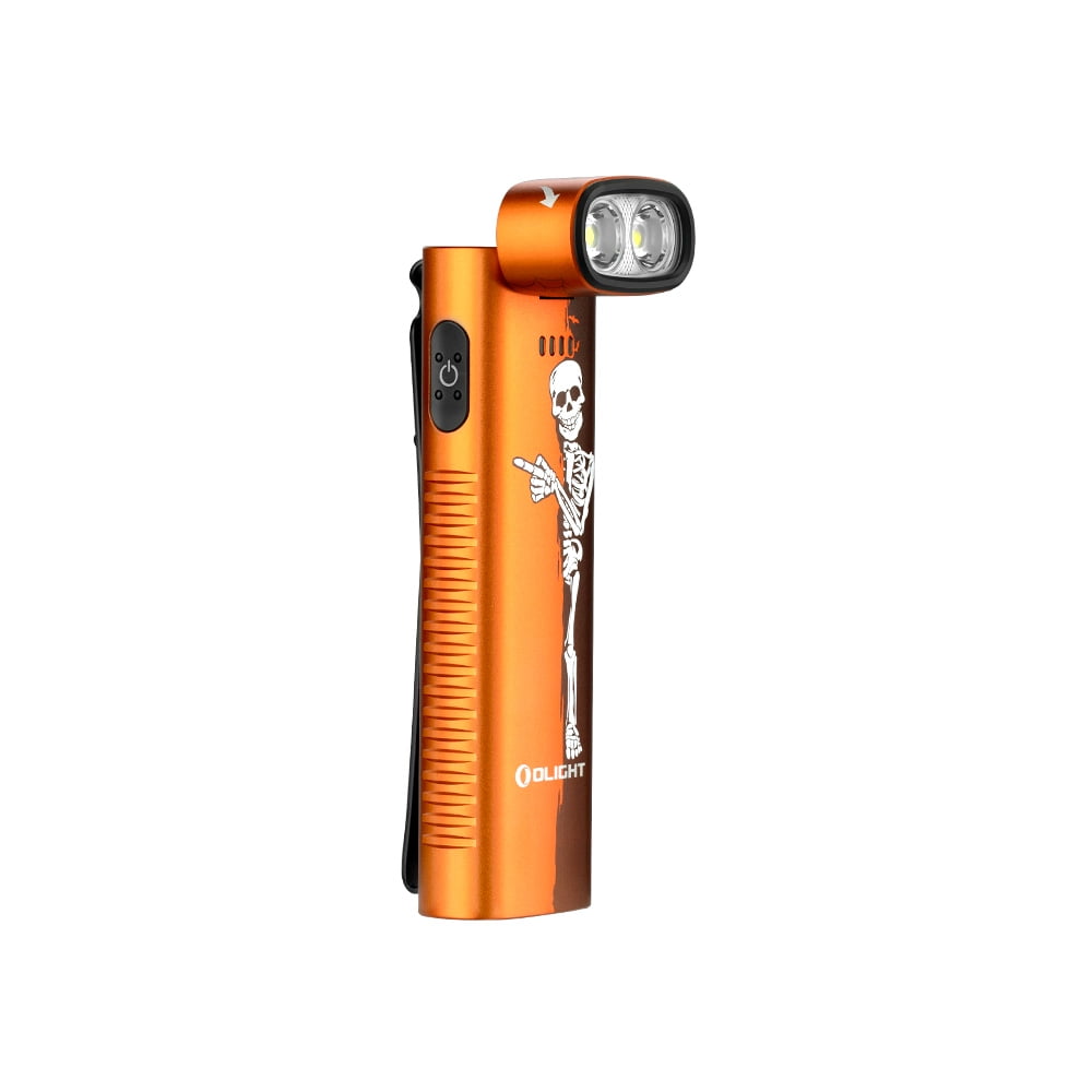 Olight Arkflex Orange Skeleton Adjustable Right Angle Flashlight, 1000 ...