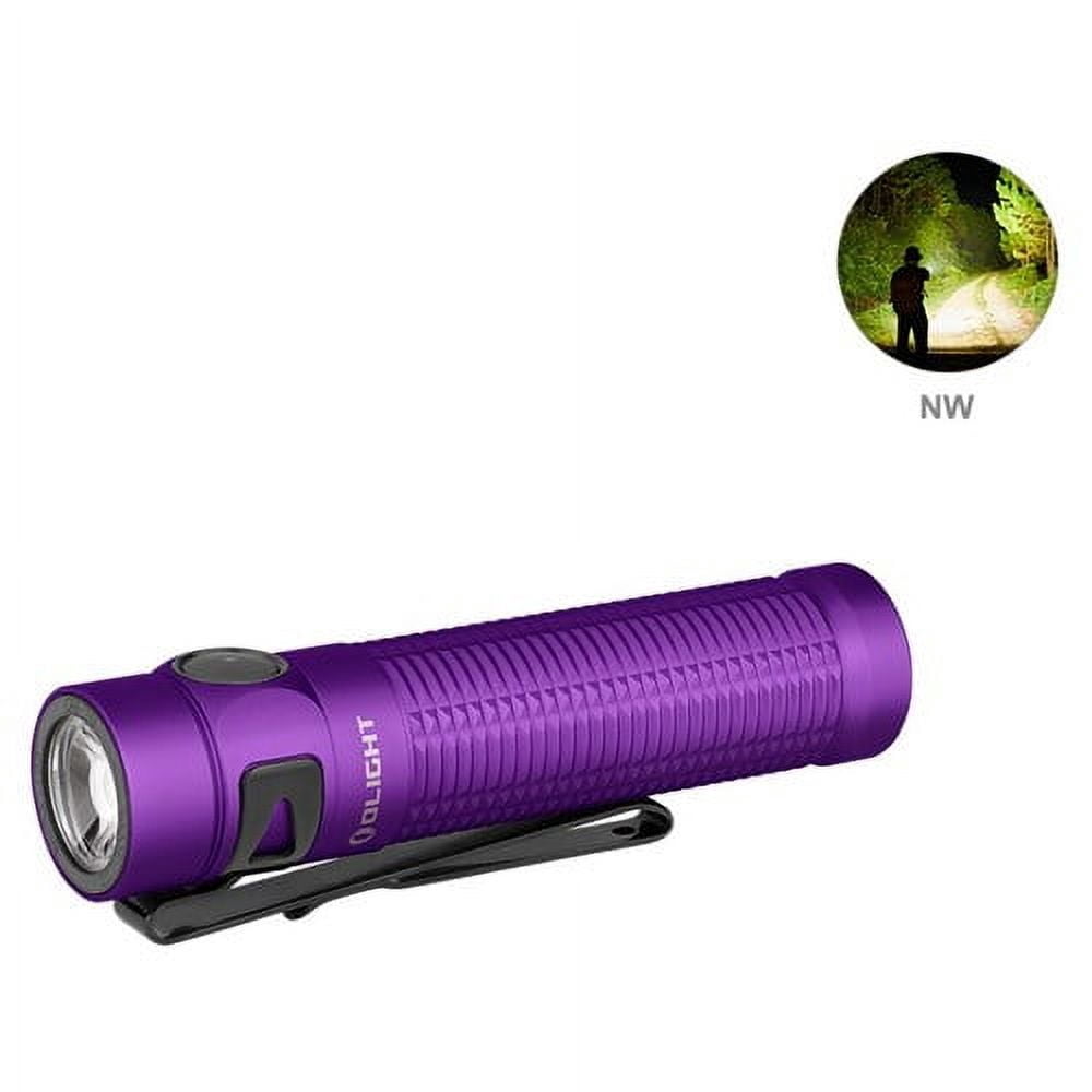 Olight Baton 3 Pro Purple Rechargeable Flashlight, 1500 Lumens, Neutral ...