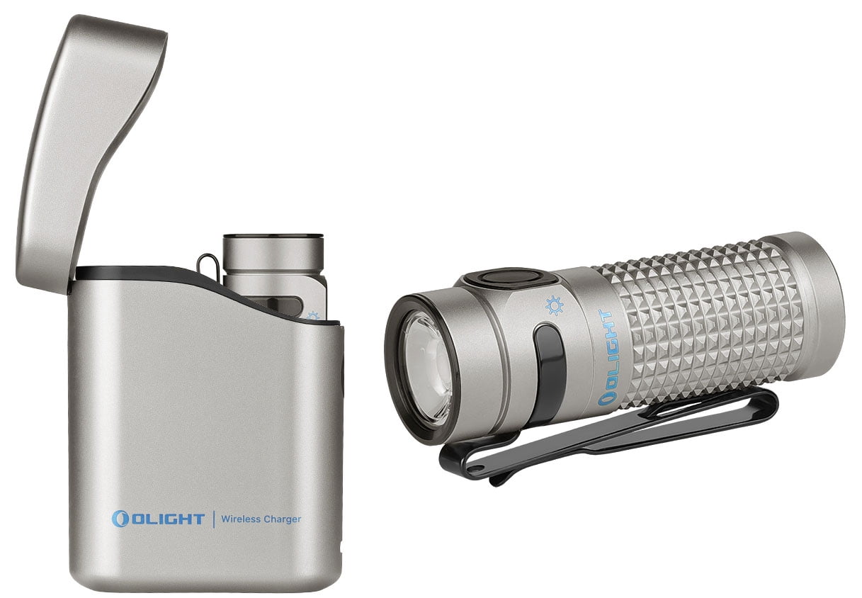 Olight Baton 4 Premium Ti Rechargeable 1300 Lumens Flashlight w ...