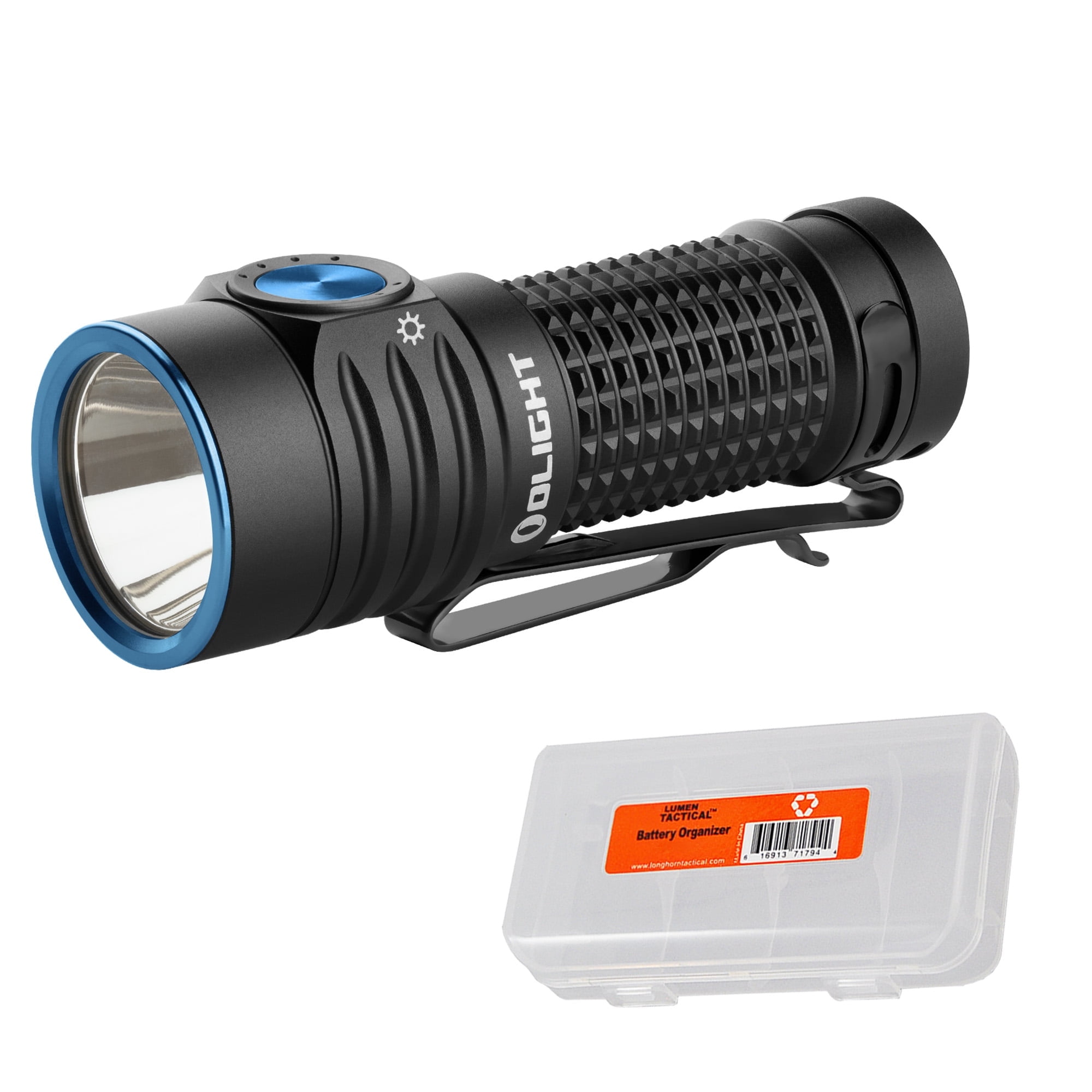 Olight Baton Turbo 1000 Lumen Long Throwing Rechargeable EDC Flashlight ...