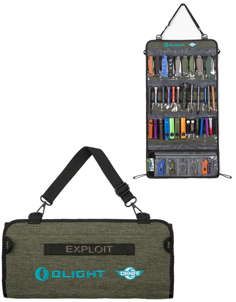 Olight Exploit OD Green Multifunctional Tool Roll Bag, Scratch/Water ...