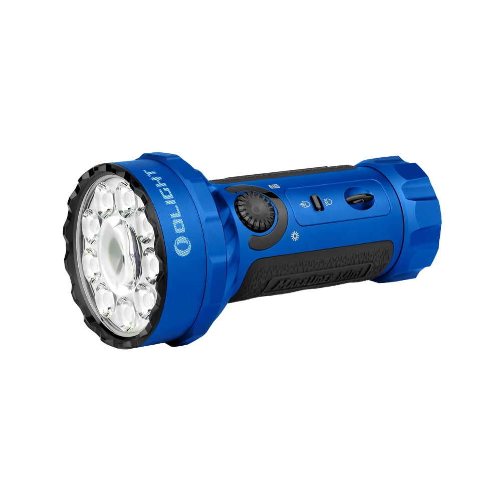 Olight Marauder Mini Blue Rechargeable LED Flashlight, 7000 Lumen ...