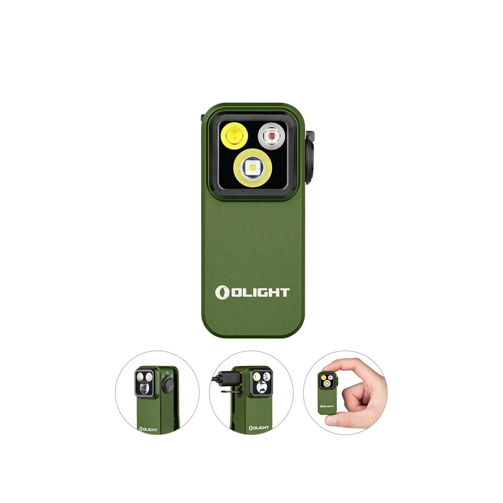 OLIGHT Oclip Pro EDC Flashlight Clip-on Light, Rechargeable 500 Lumens ...