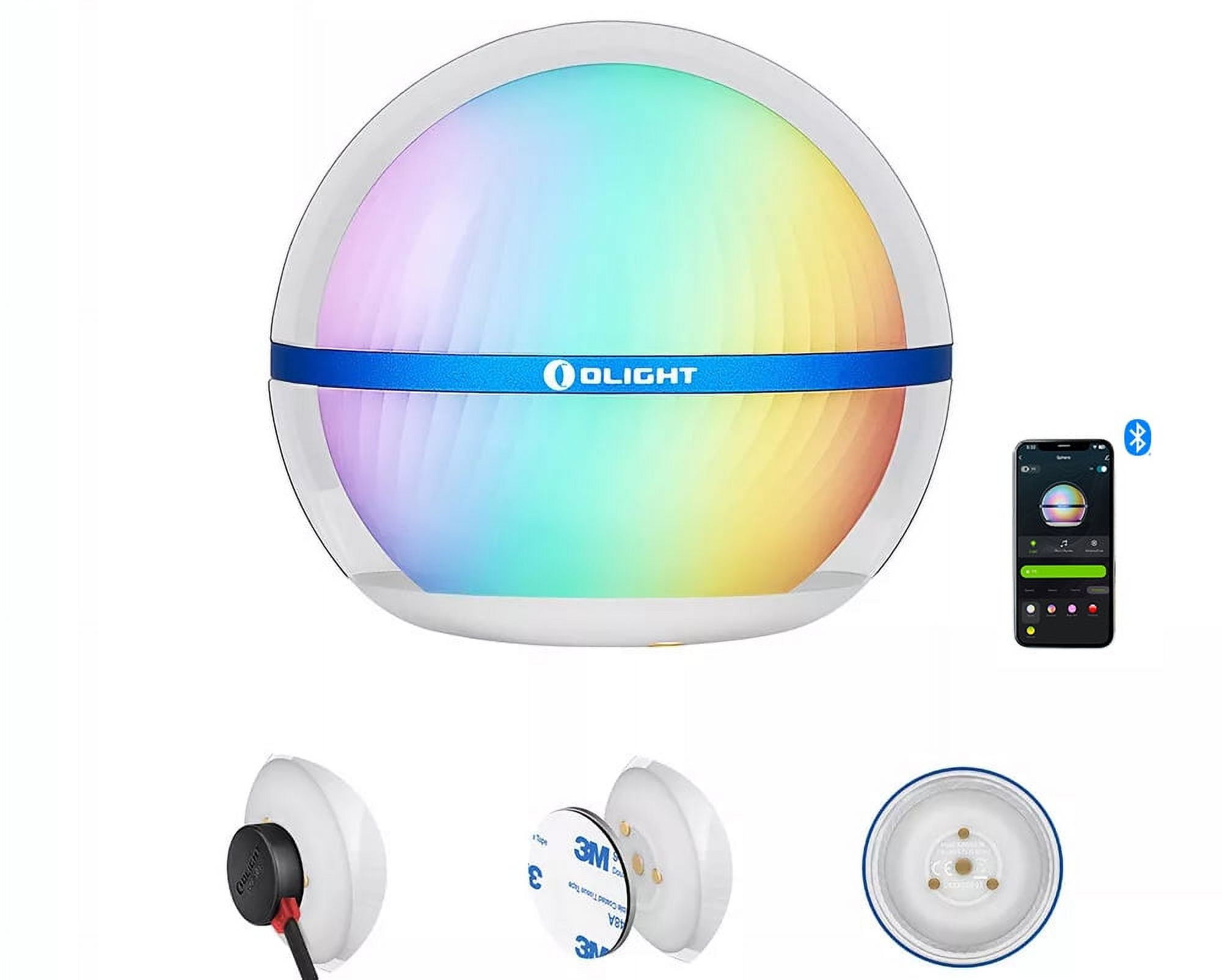 Olight Sphere Ambient Light with App Control, 360° Lighting, 75 Lumens ...