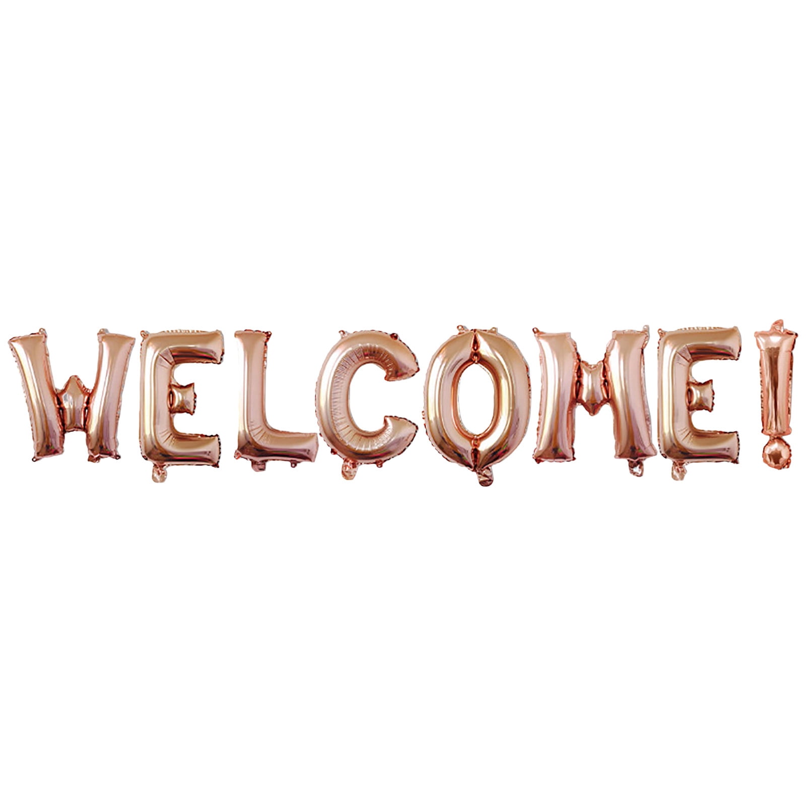 Olilia 16inch"Welcome!" Balloon Banner Aluminum Foil Balloon Foil Mylar ...