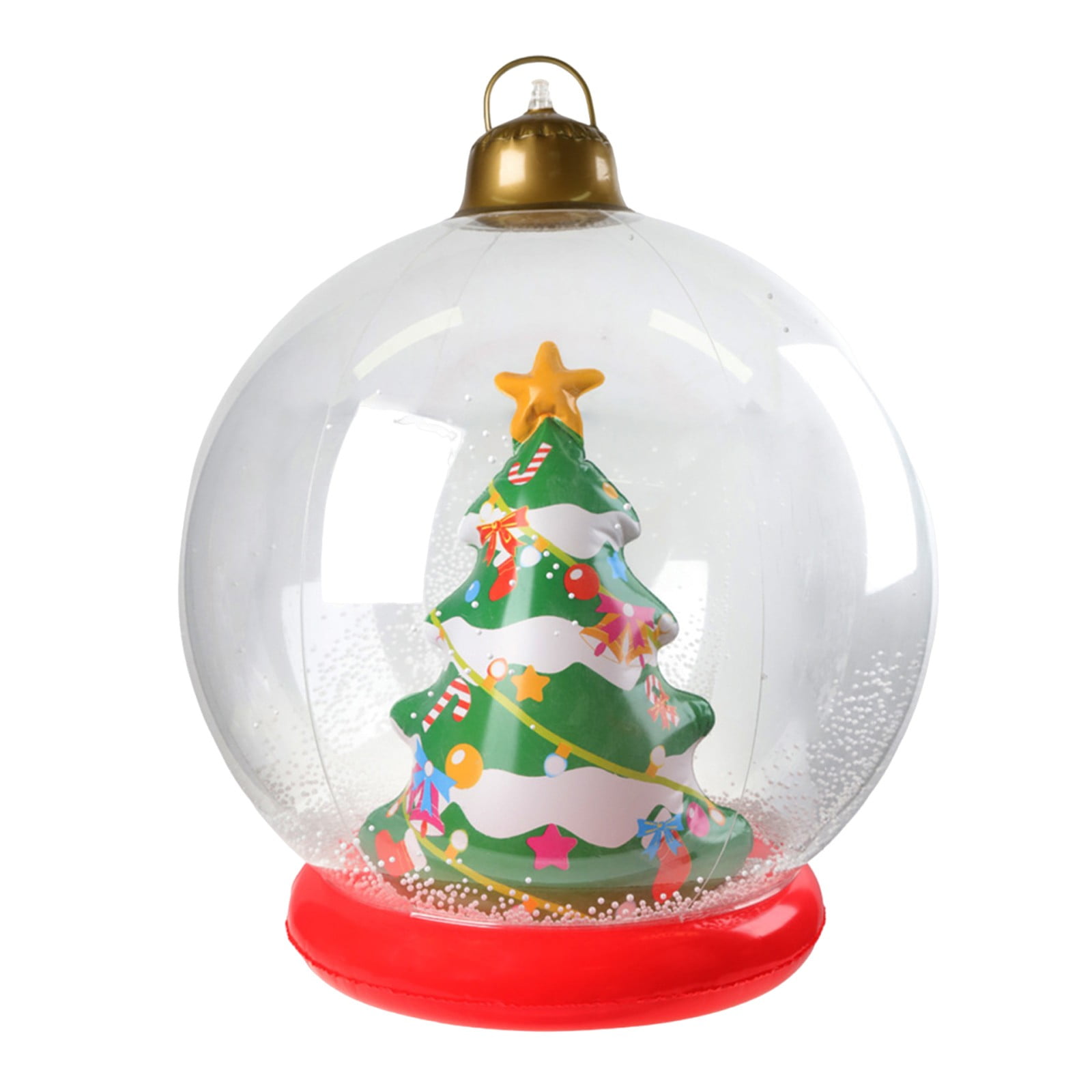 Olilia 25 Inch Giant Light Up Christmas Inflatable Ball with LED Light ...