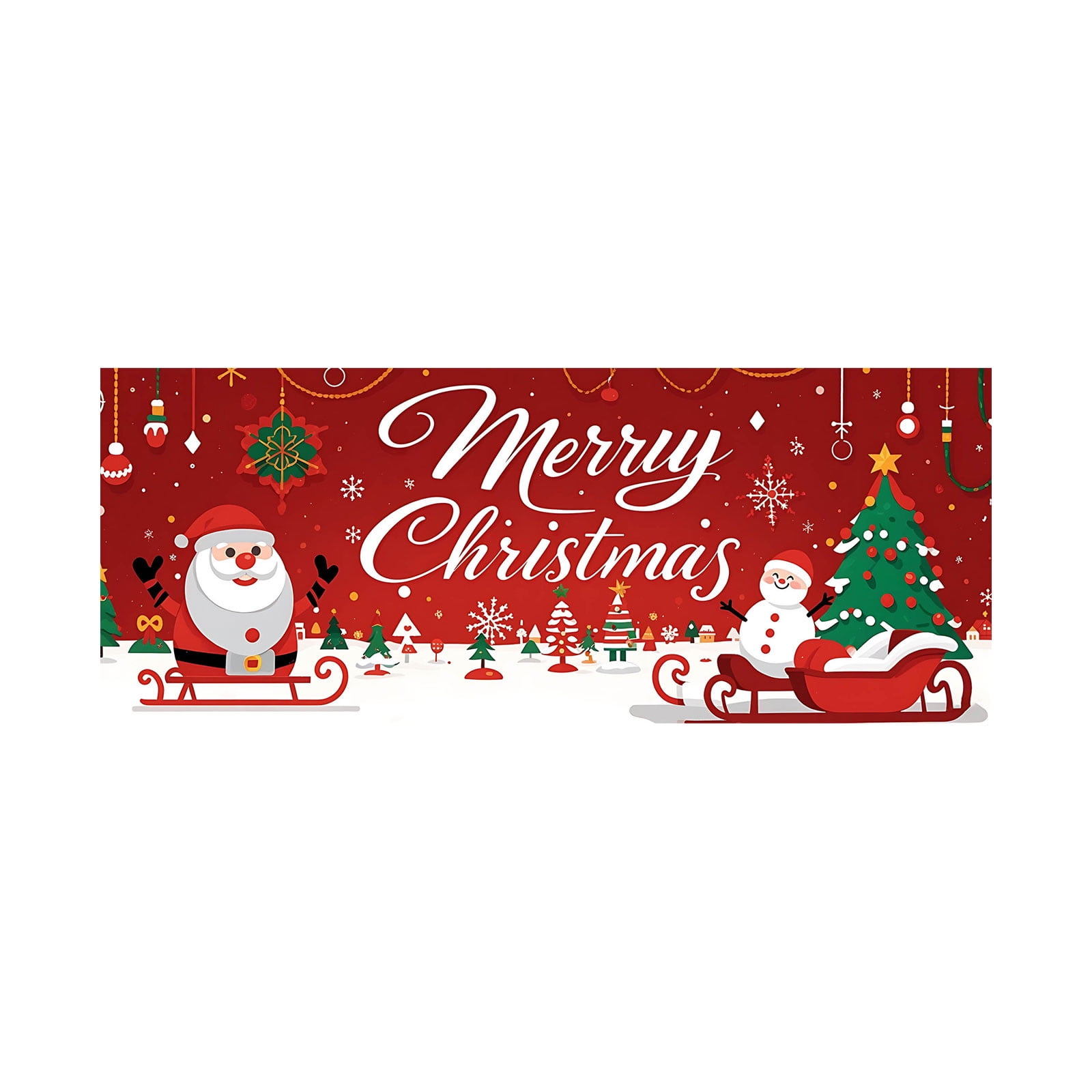 Olilia 7.9 x 6.9 ft Christmas Garage Door Cover, Garage Door Christmas ...