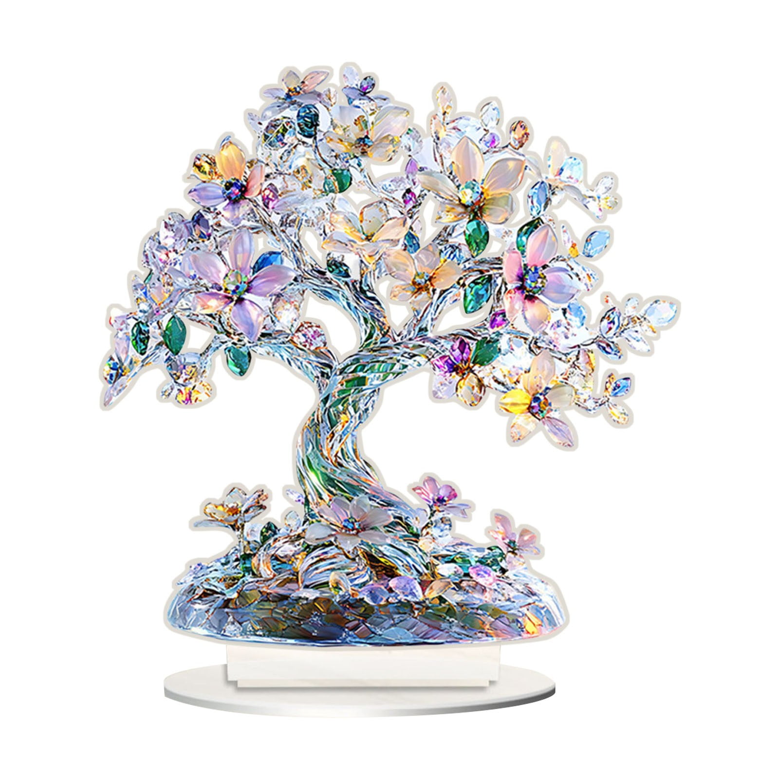 Olilia 8 inch Acrylic 2D Tree of Life for Positive Energy, Good Luck ...