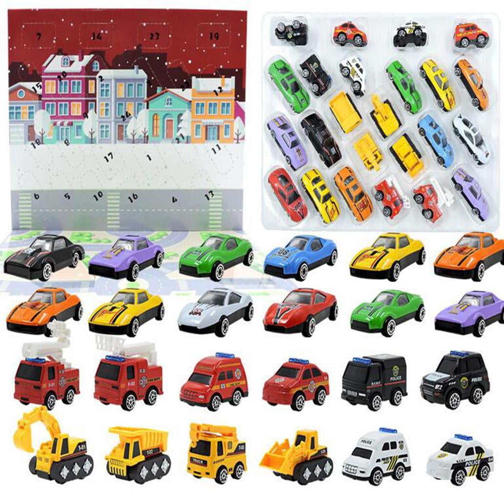 Olilia Advent Calendar 2024 Play Vehicles for Kids, Kids Toy Cars ...