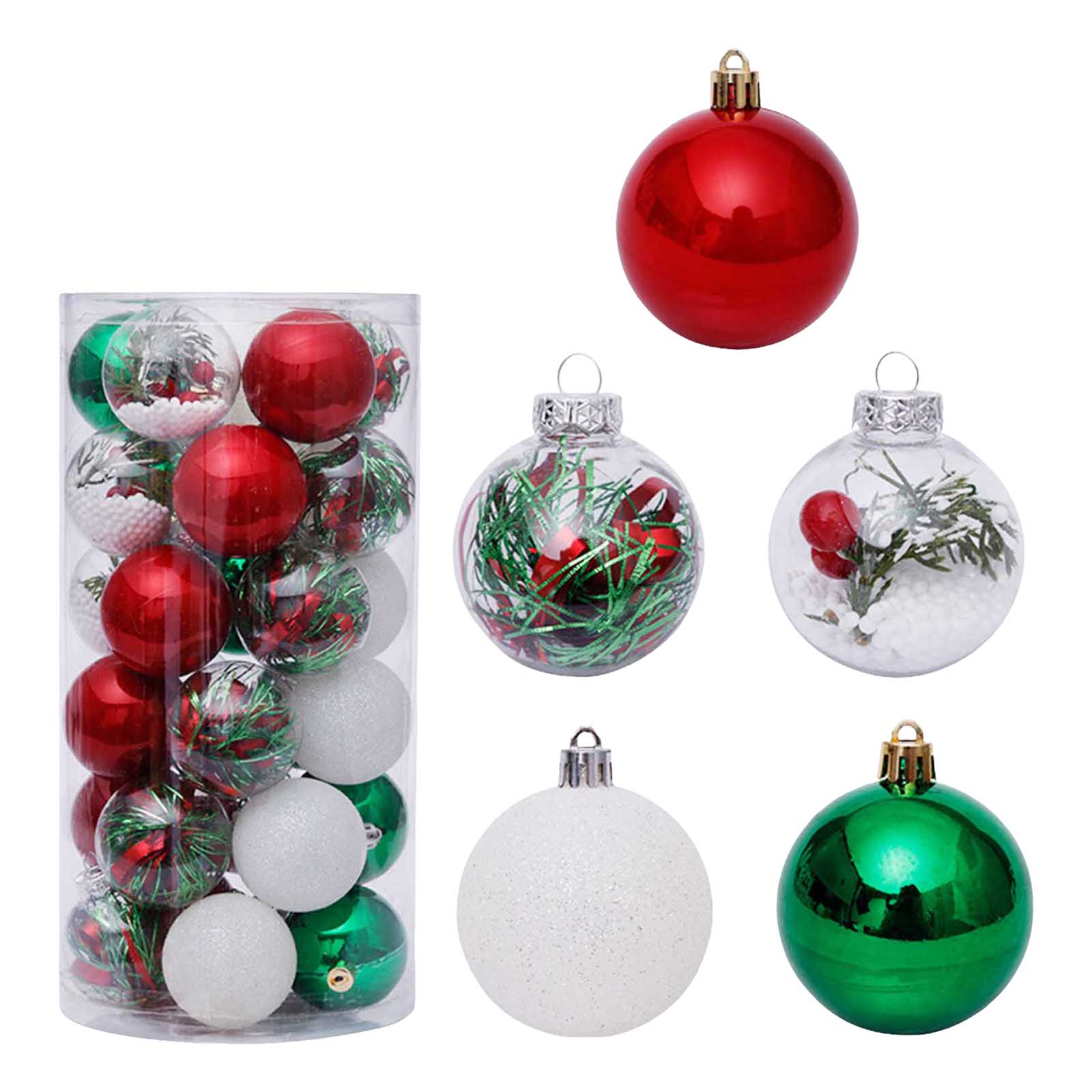 Olilia Christmas Balls, Five Types of Christmas Tree Decorations ...