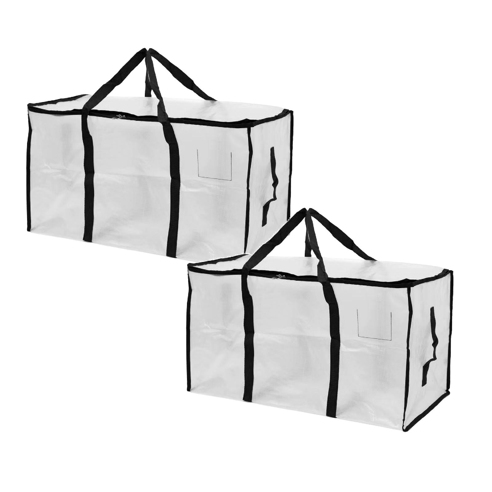 Olilia Heavy Duty Moving Bags or Storage Bags – Clear Storage Bins with ...