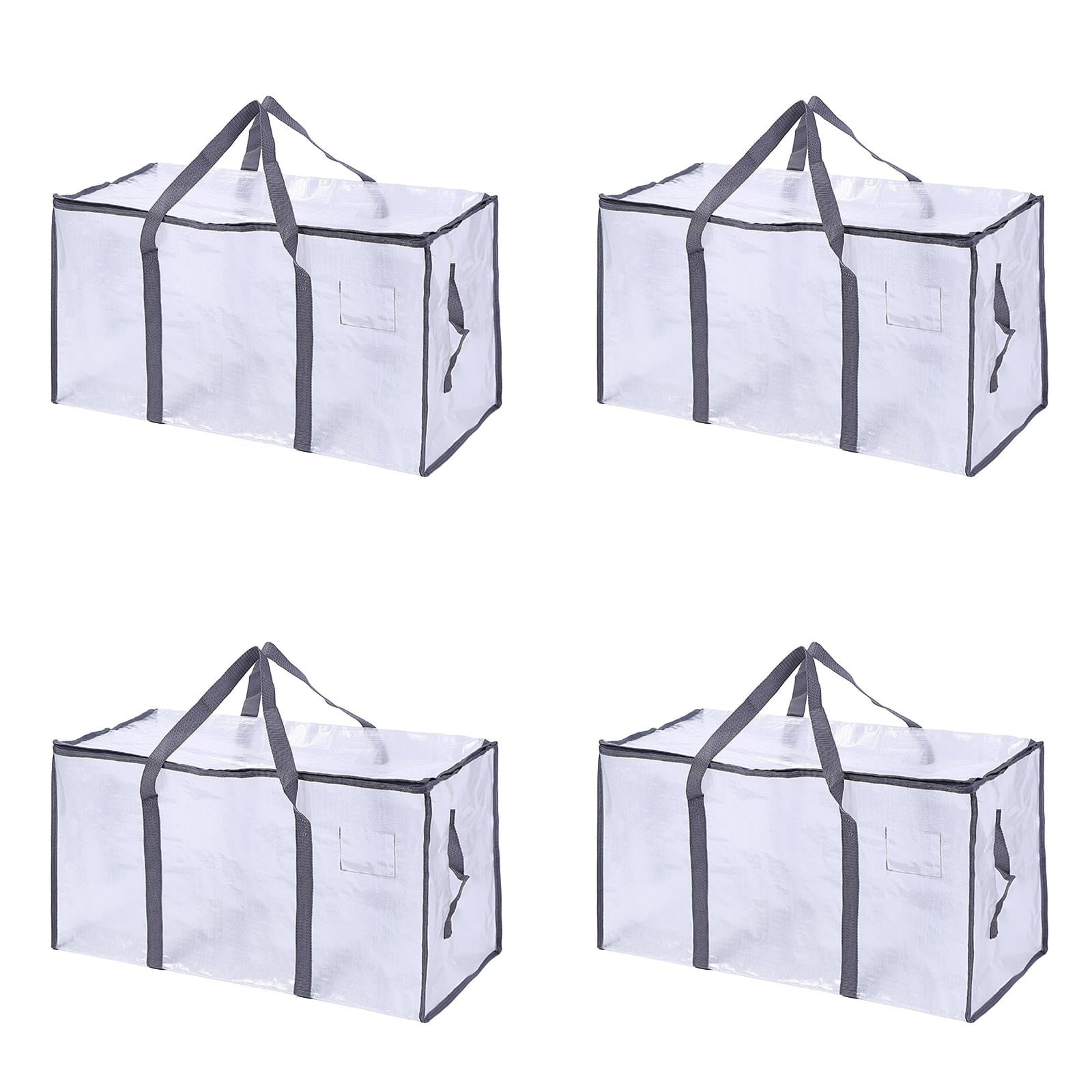 Olilia Heavy Duty Moving Bags or Storage Bags – Clear Storage Bins with ...