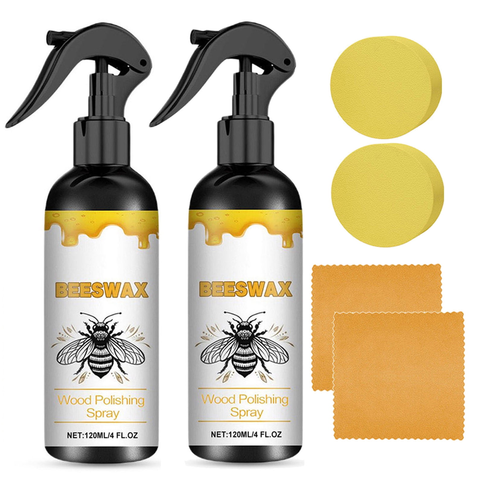 Olilia Natural Beeswax Spray Furniture Polish, Wood Cleaner, Wood Floor ...