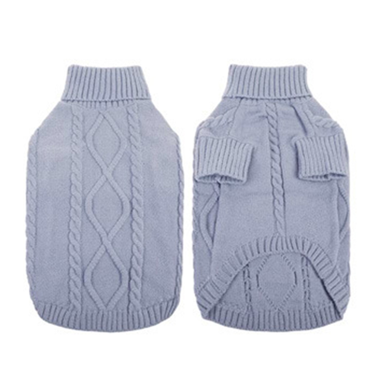 Olilia Small Dog Pullover Sweater, Cold Weather Cable Knitwear, Classic ...