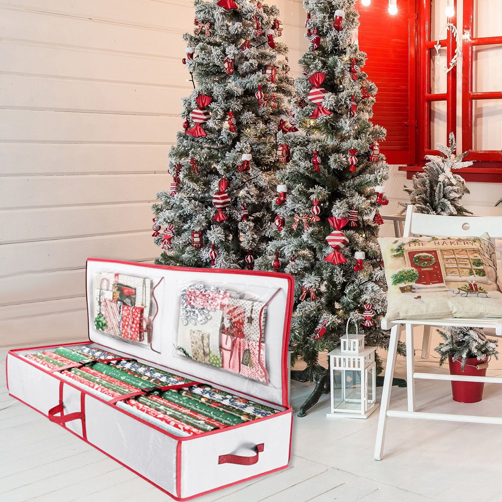 Olilia Thick Christmas Wrapping Paper Storage Bags - Christmas Wrapping ...