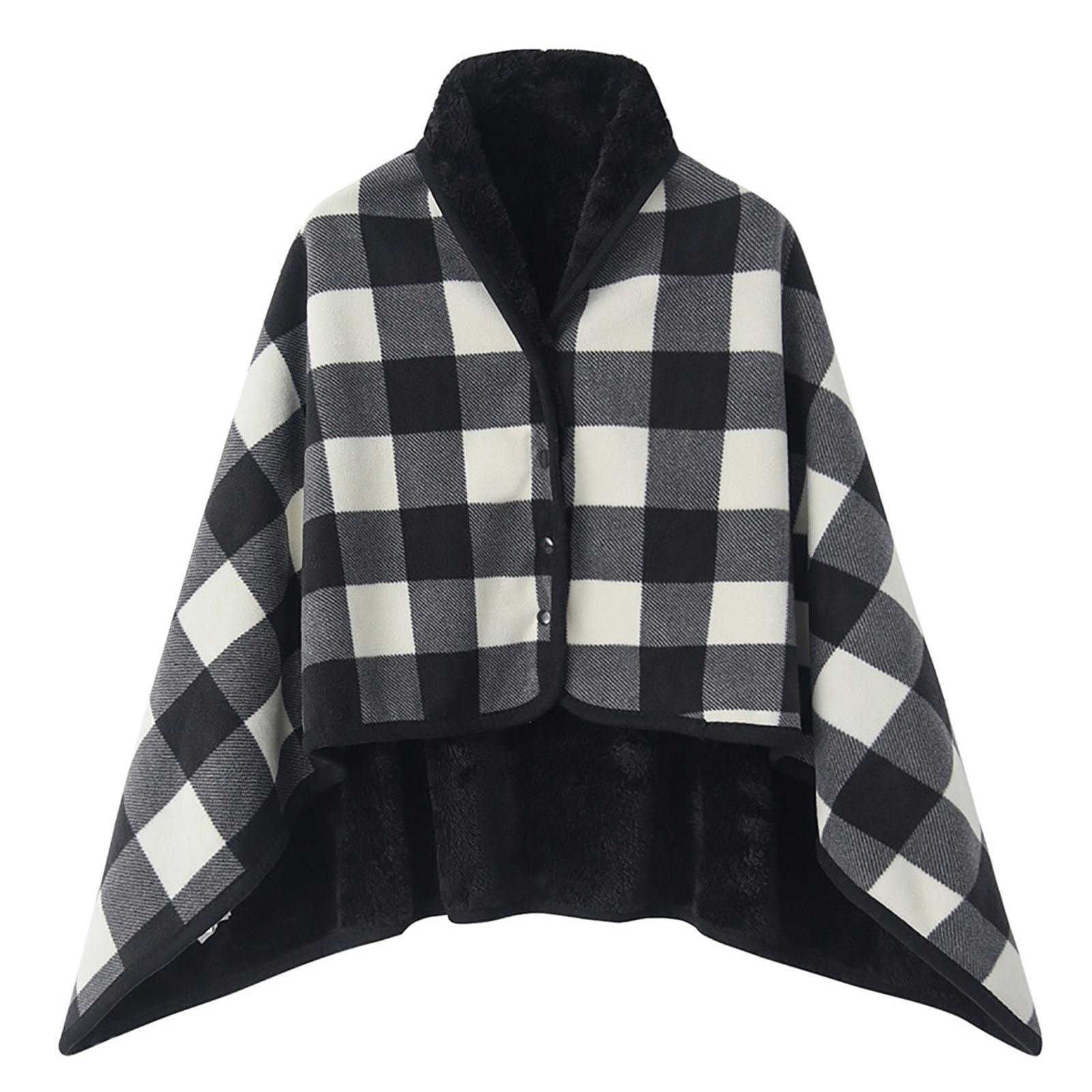 Olilia Wearable Blanket Fleece Wrap Shawl Poncho Blanket,Office Chair ...